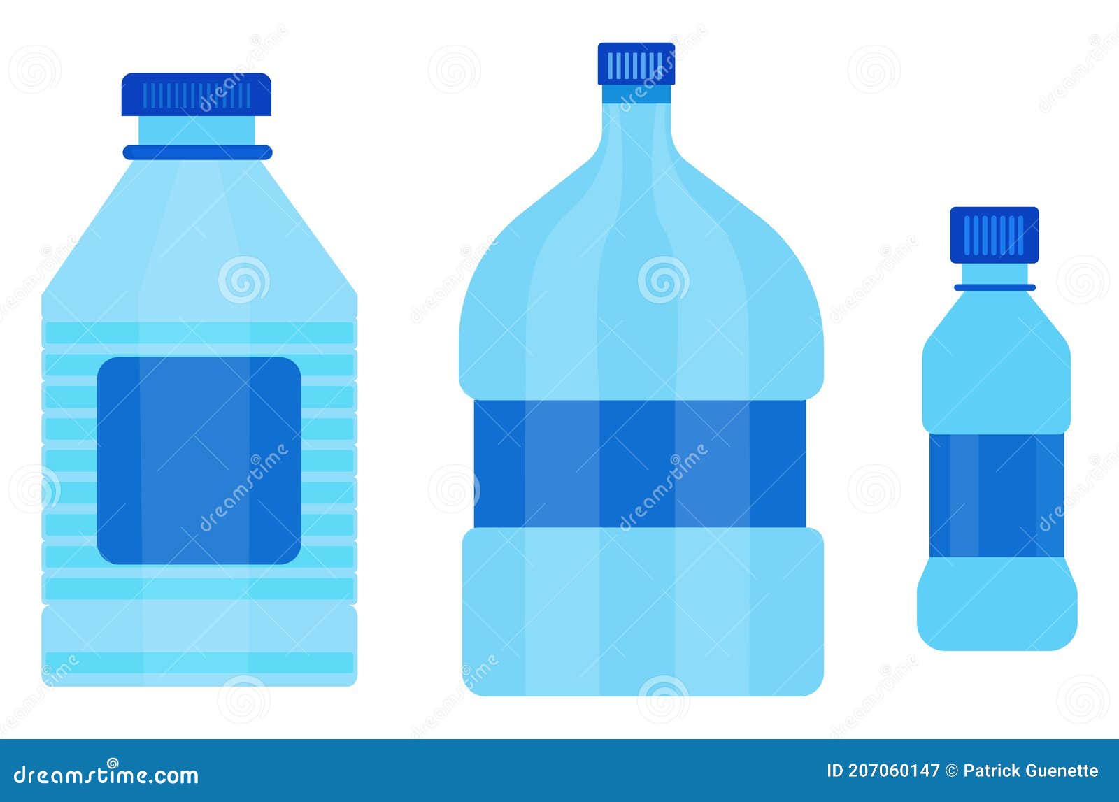 Water Containers, Illustration, Vector Stock Vector - Illustration of ...