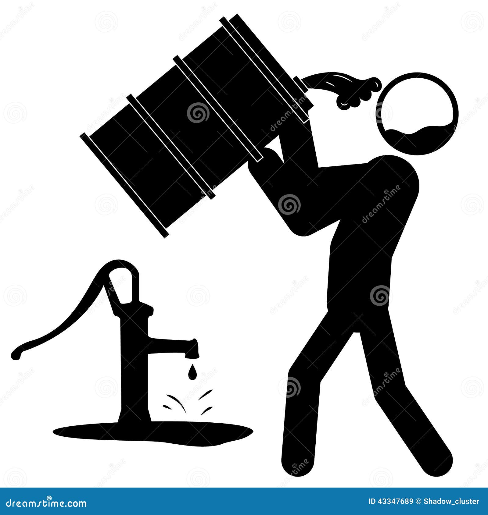 Water contamination icon stock vector. Illustration of standpipe - 43347689