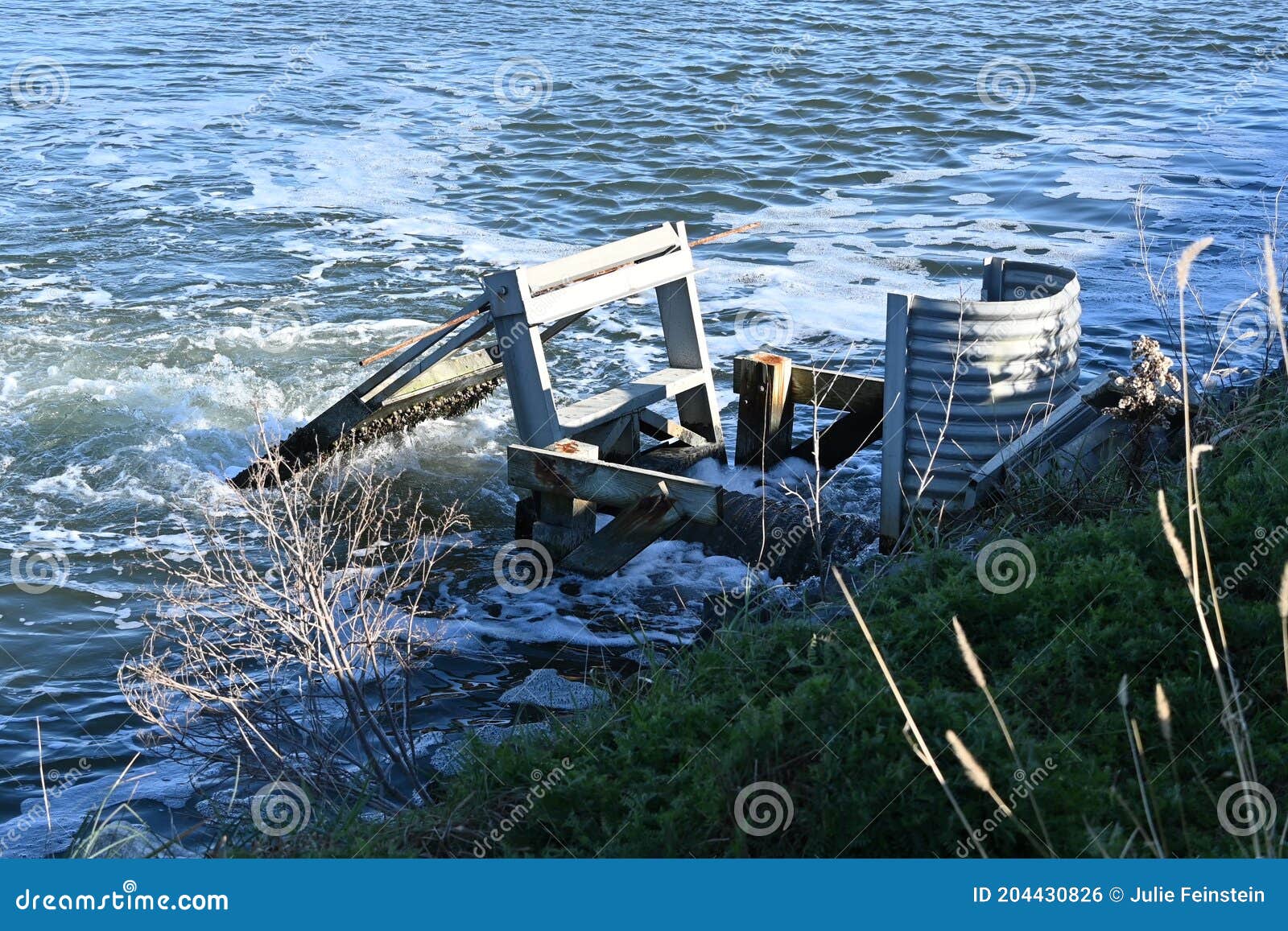 Water Control Gate stock photo. Image of swirl, flood - 204430826