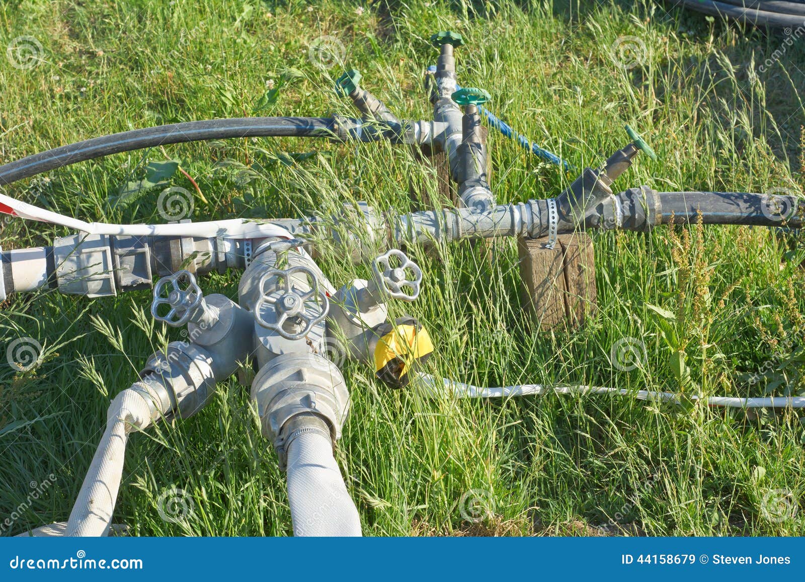 Water Control stock image. Image of pipe, green, irrigating - 44158679