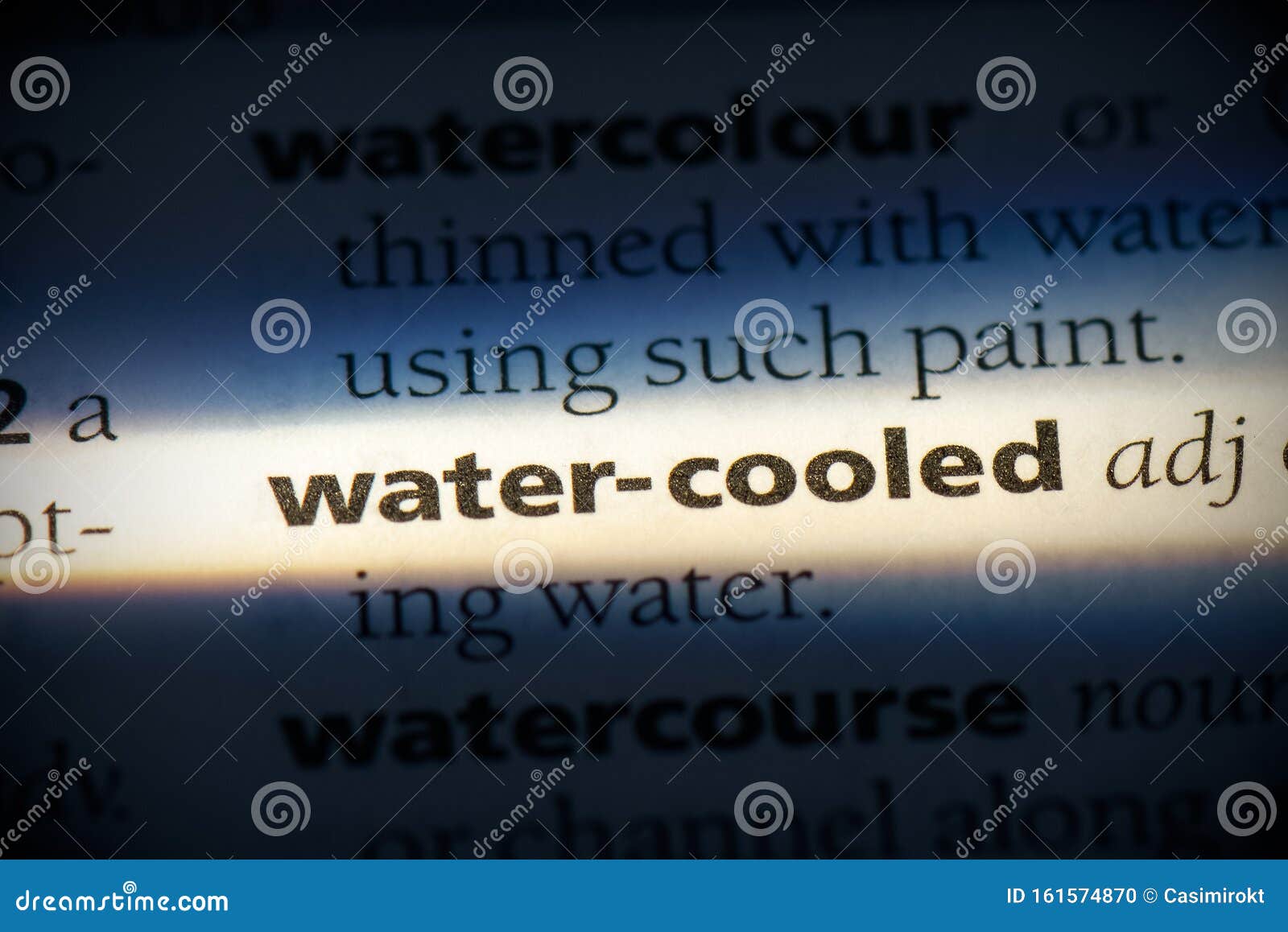 Water-cooled stock photo. Image of idea, english, paper - 161574870