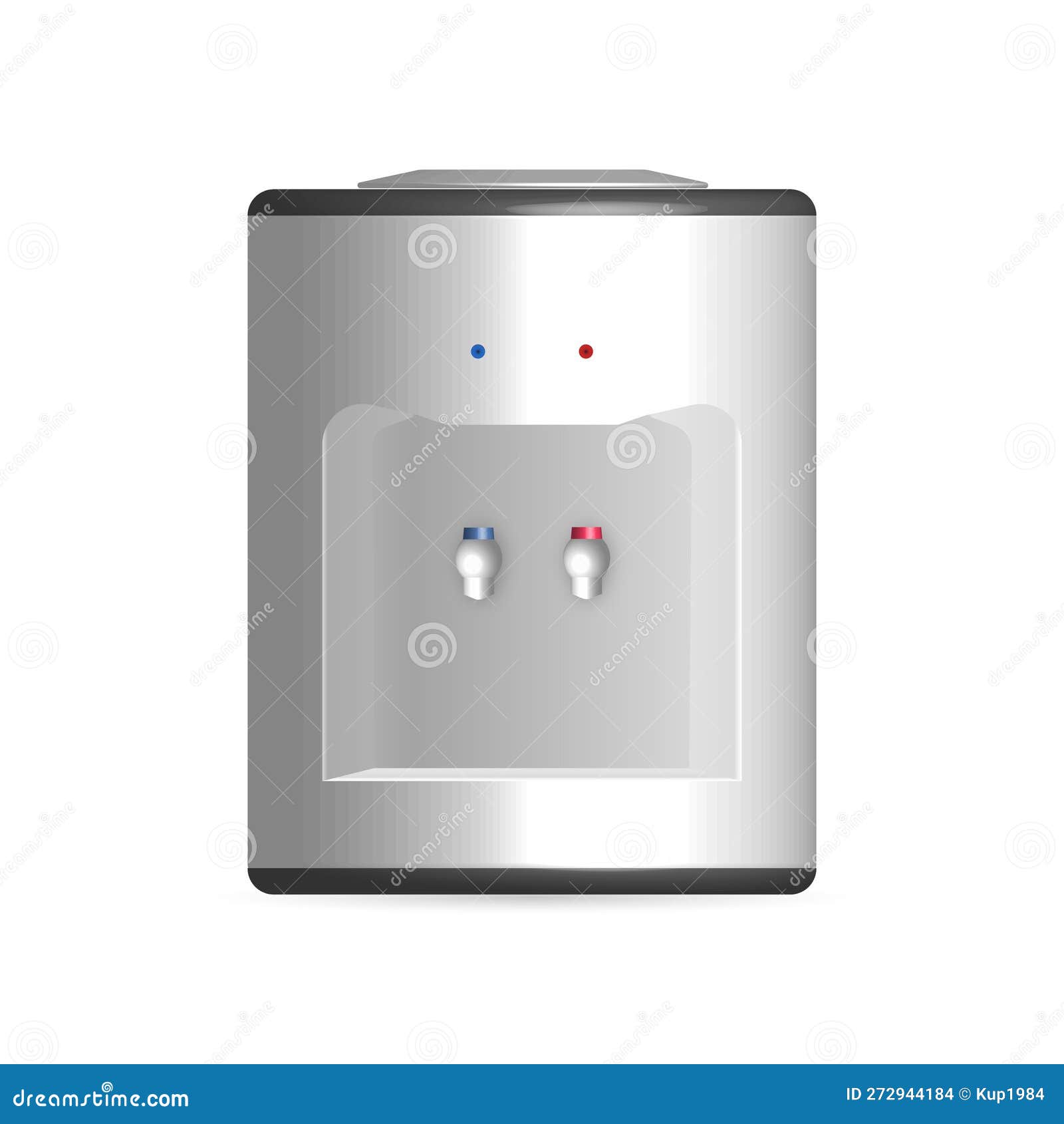 Water Cooler, 3D Vector Illustration, Front View Stock Vector ...