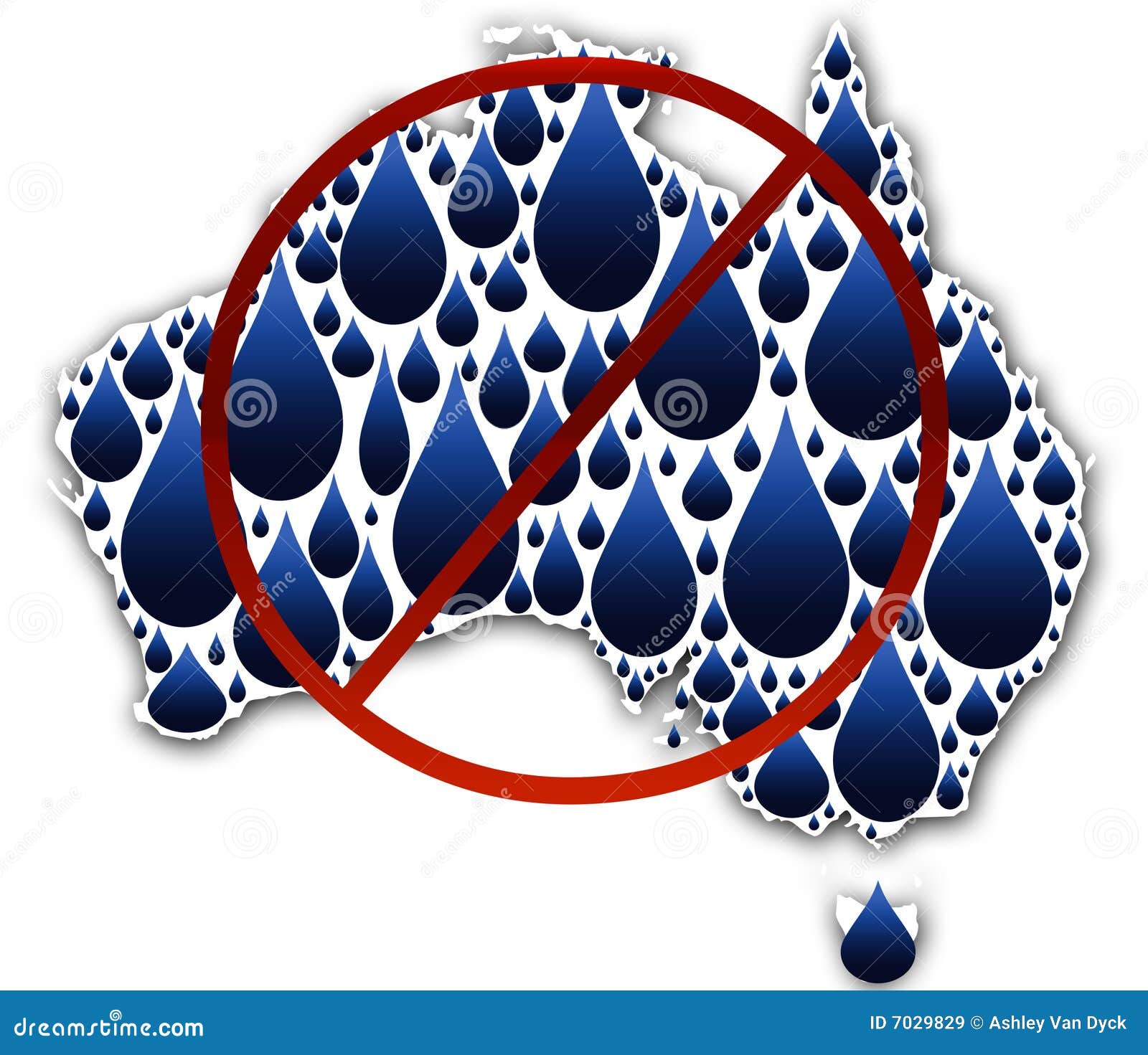 Water crisis in Australia stock illustration. Illustration of cycle ...