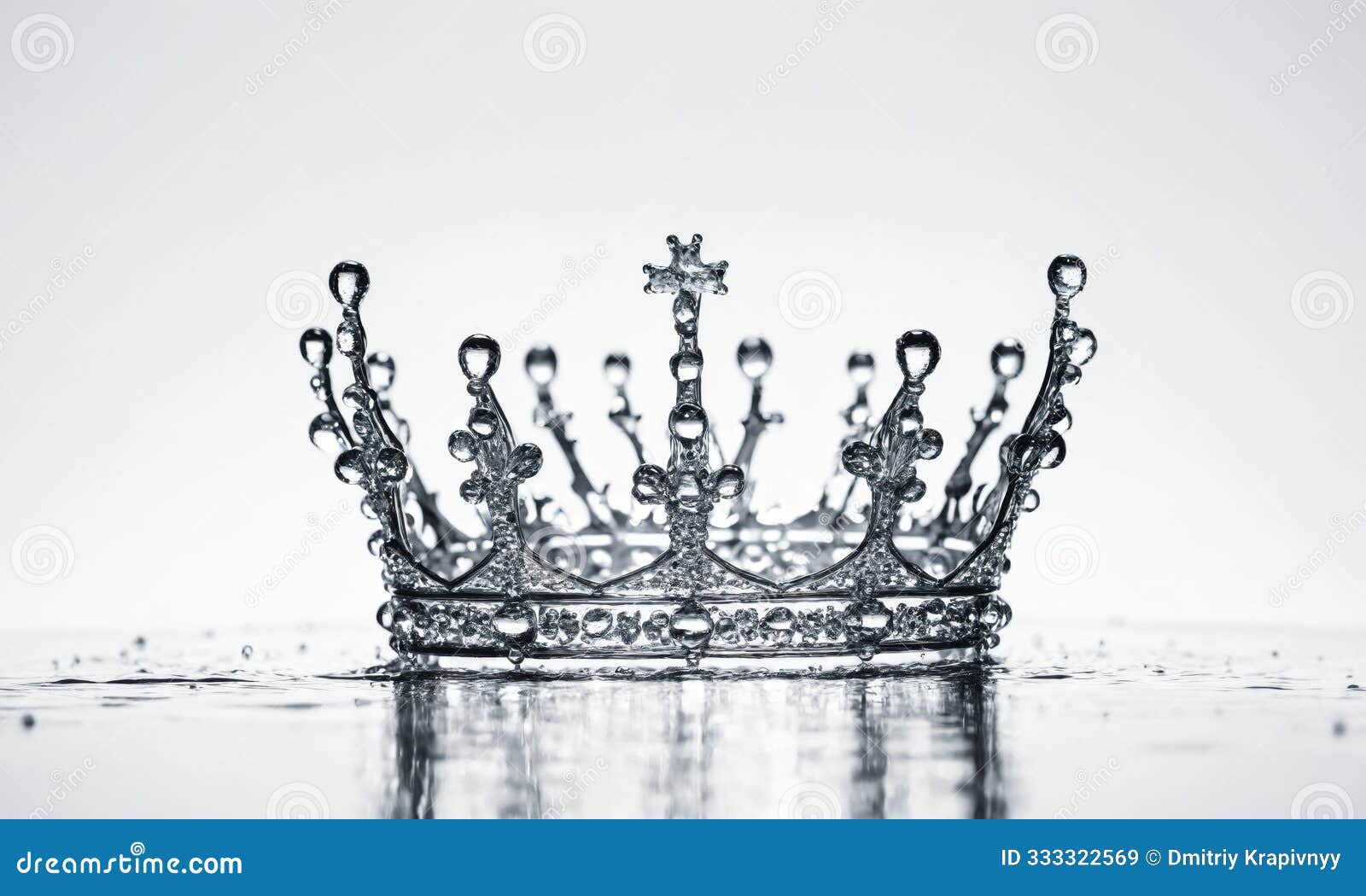 A Water Crown Formed from Droplets on a Water Surface Stock ...