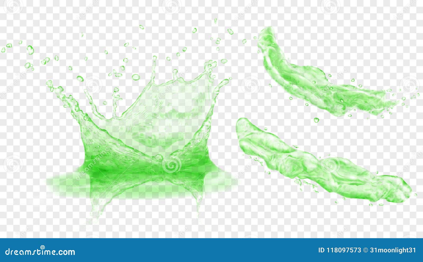 Water crown and splashes stock vector. Illustration of splashes - 118097573