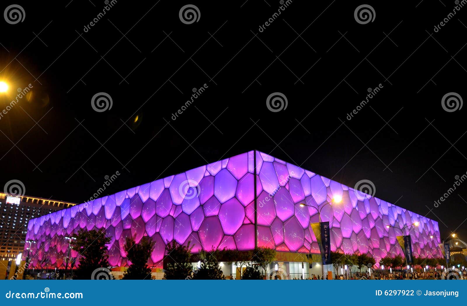 Water Cube with Magic Color Editorial Photography - Image of bird ...