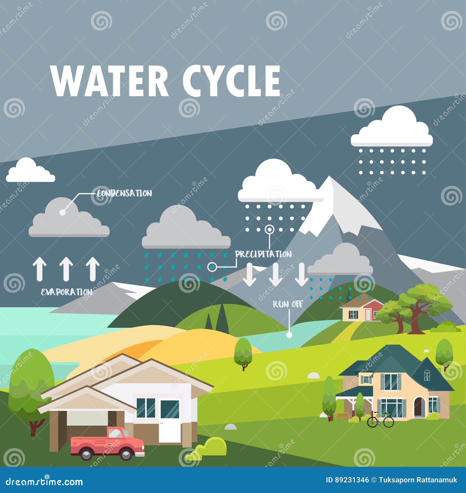 Water Cycle, Hydrologic Cycle Describes The Continuous Movement Of ...