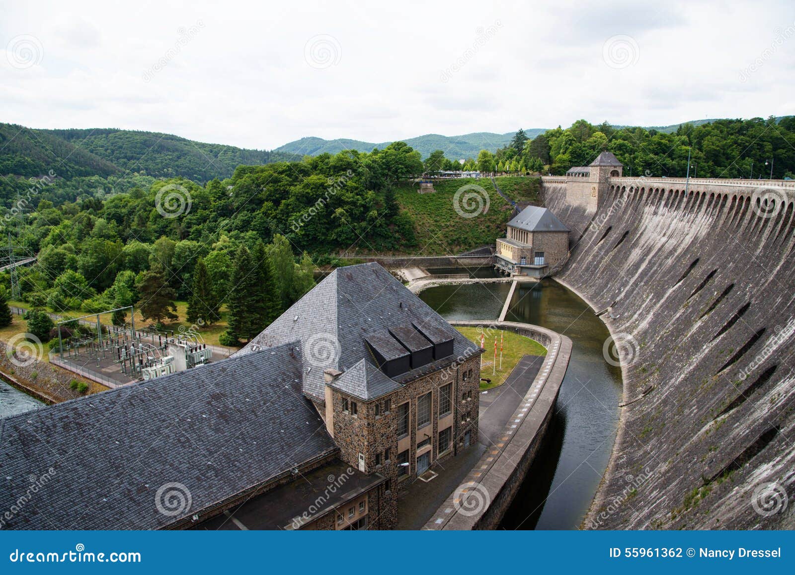 Water Dam in Edersee, Germany Stock Photo - Image of green, built: 55961362