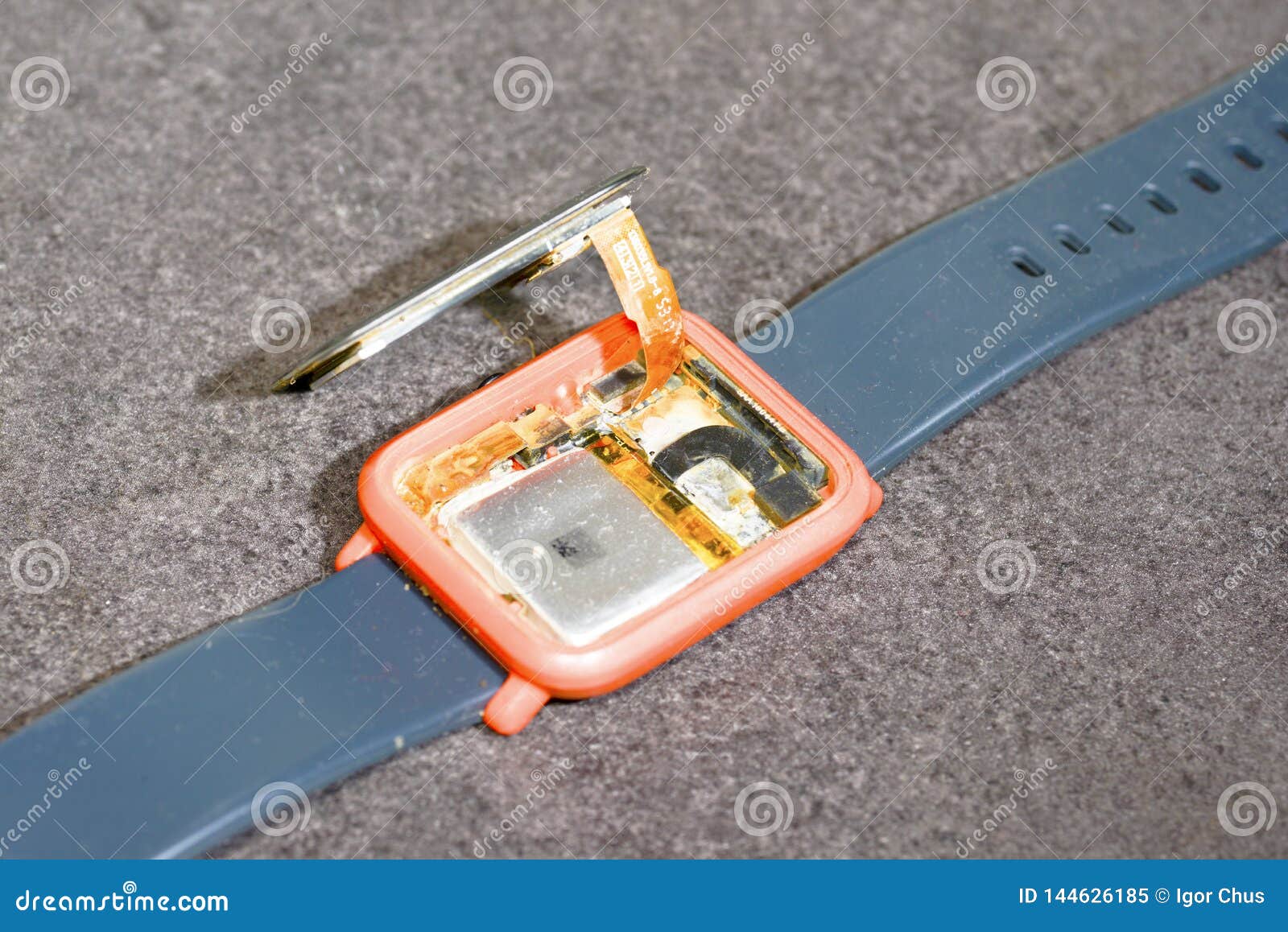 Water Damaged Electronic Clock 2020 Stock Image - Image of flow, water ...