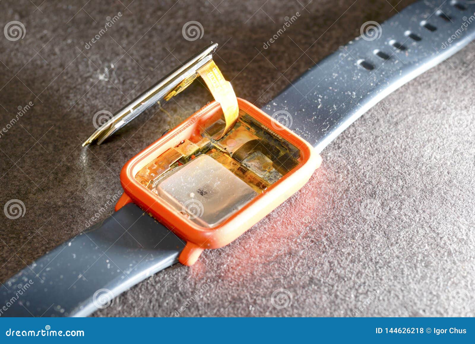 Water Damaged Electronic Clock 2020 Stock Photo - Image of inside, rust ...