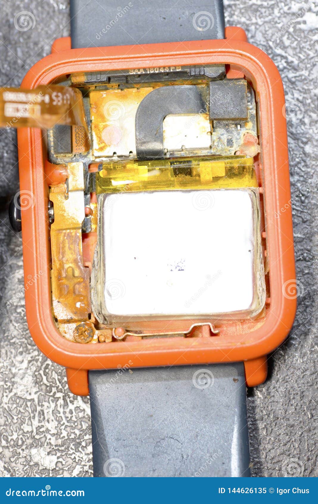 Water Damaged Electronic Clock 2020 Stock Image - Image of industry ...