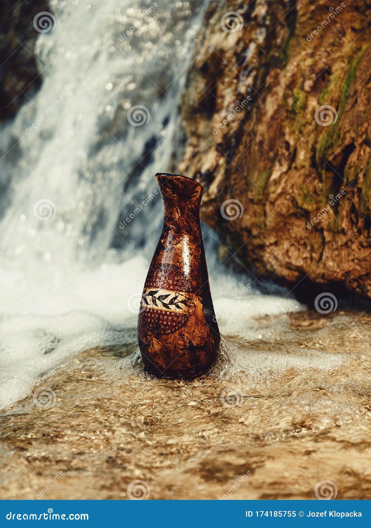 Water in Decenter at the Waterfall. Stock Image - Image of lifestyle ...