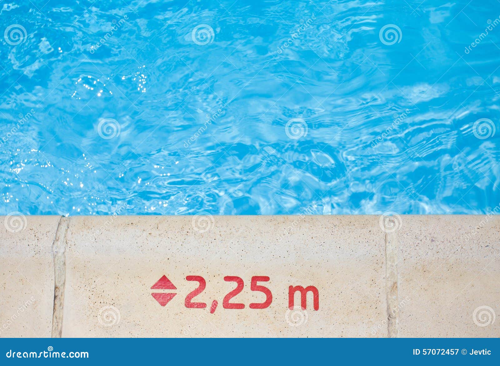 Water Depth Mark On Pool Edge Stock Image | CartoonDealer.com #57072457