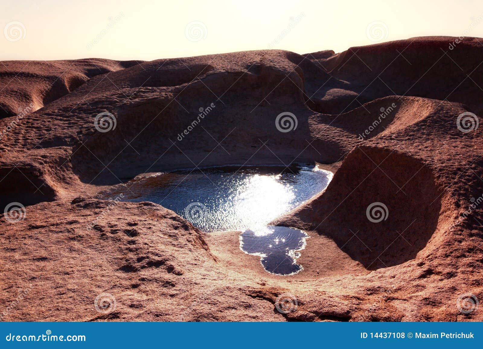 Water in desert mountains stock photo. Image of place - 14437108