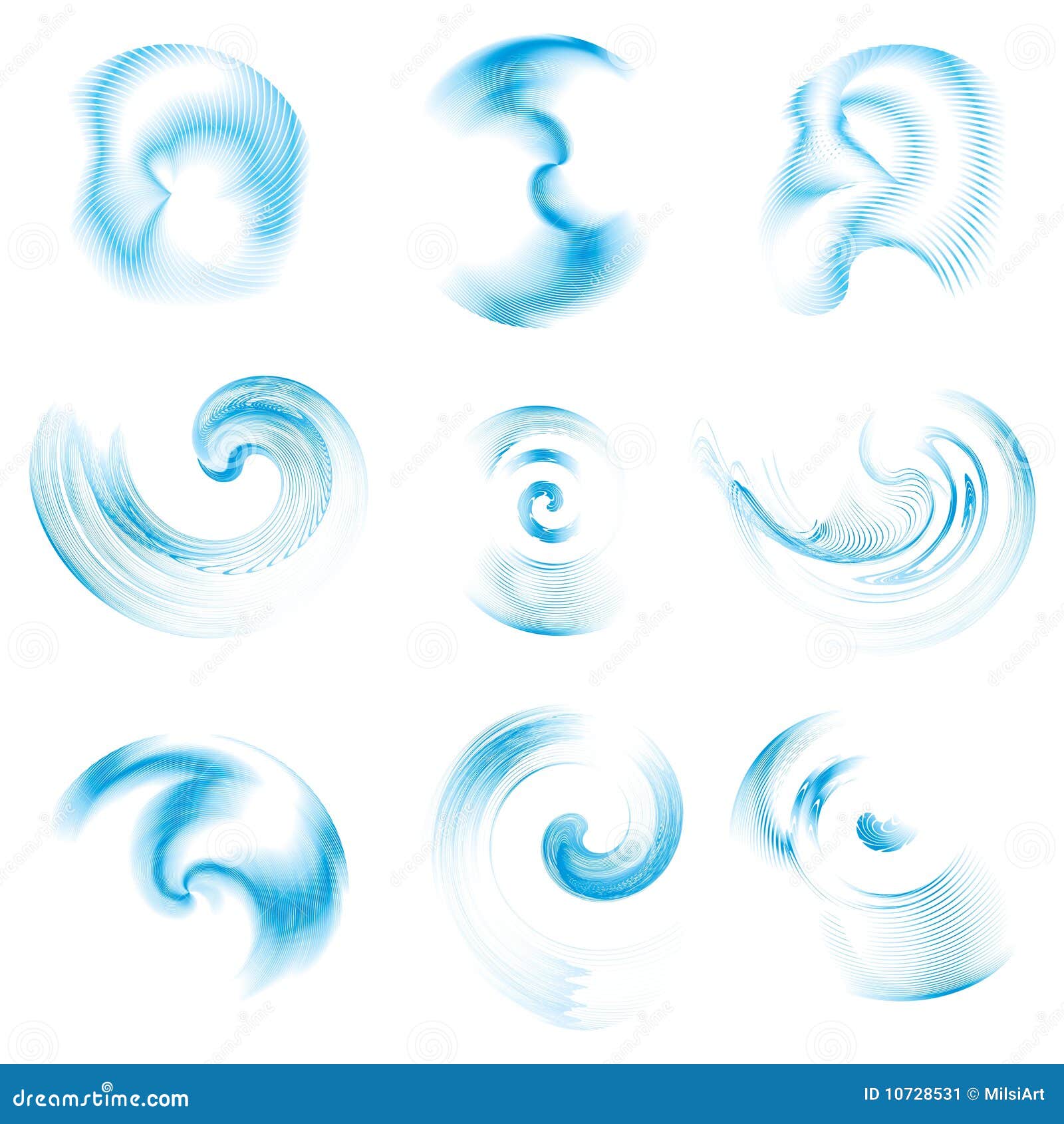 Water design elements stock vector. Illustration of curve - 10728531