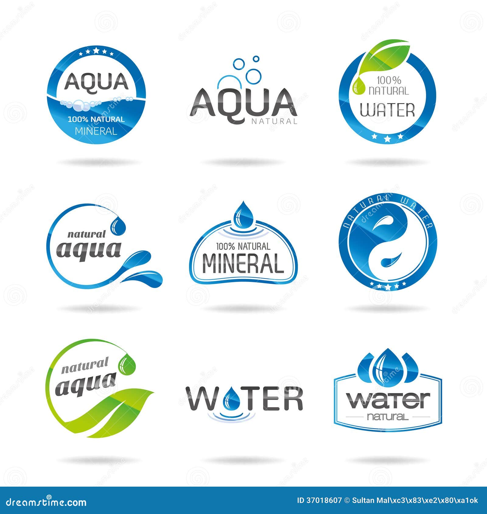 Water Design Elements. Water Icon Stock Vector - Illustration of ...