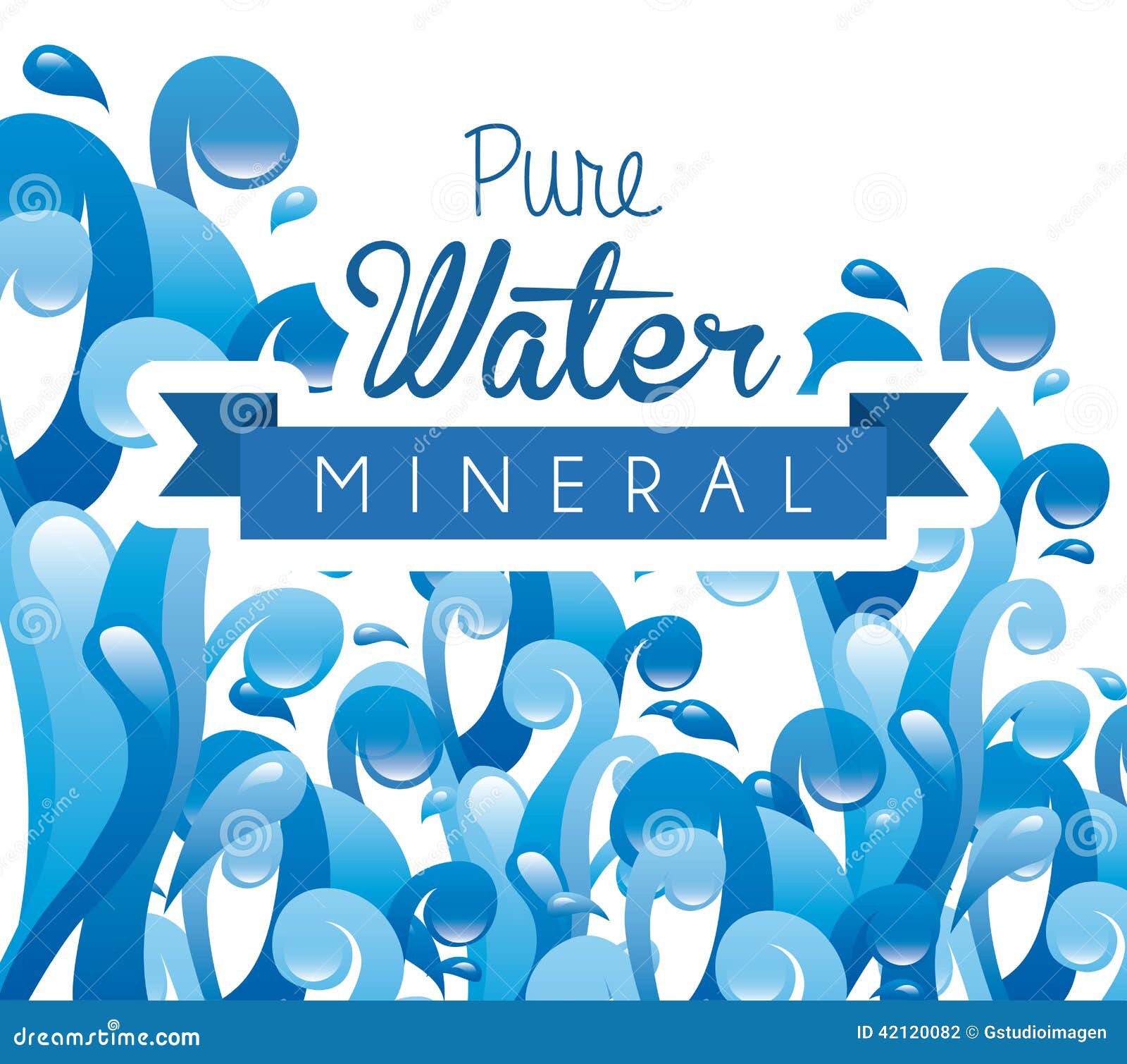 Water design stock vector. Illustration of mineral, enviromental - 42120082