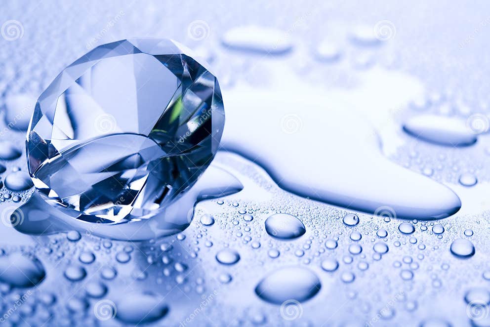 Water & Diamond stock image. Image of gemstone, shiny - 6304365