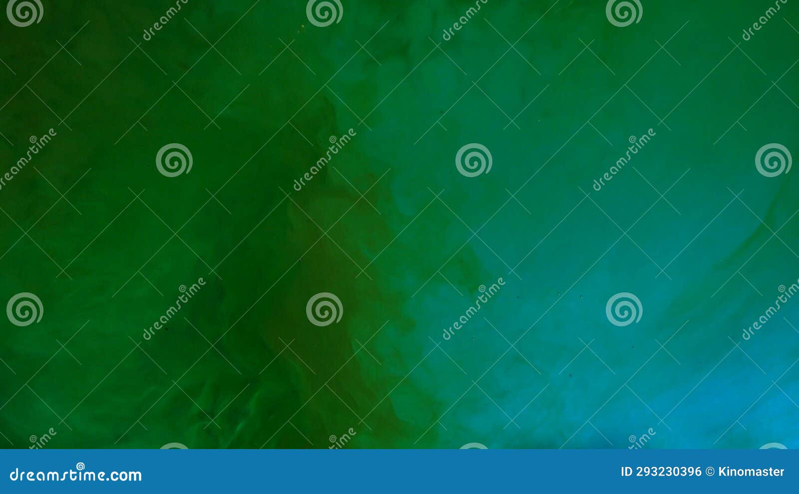 Deep Green Water Surface with Ink Flowing and Mixing, Abstract ...