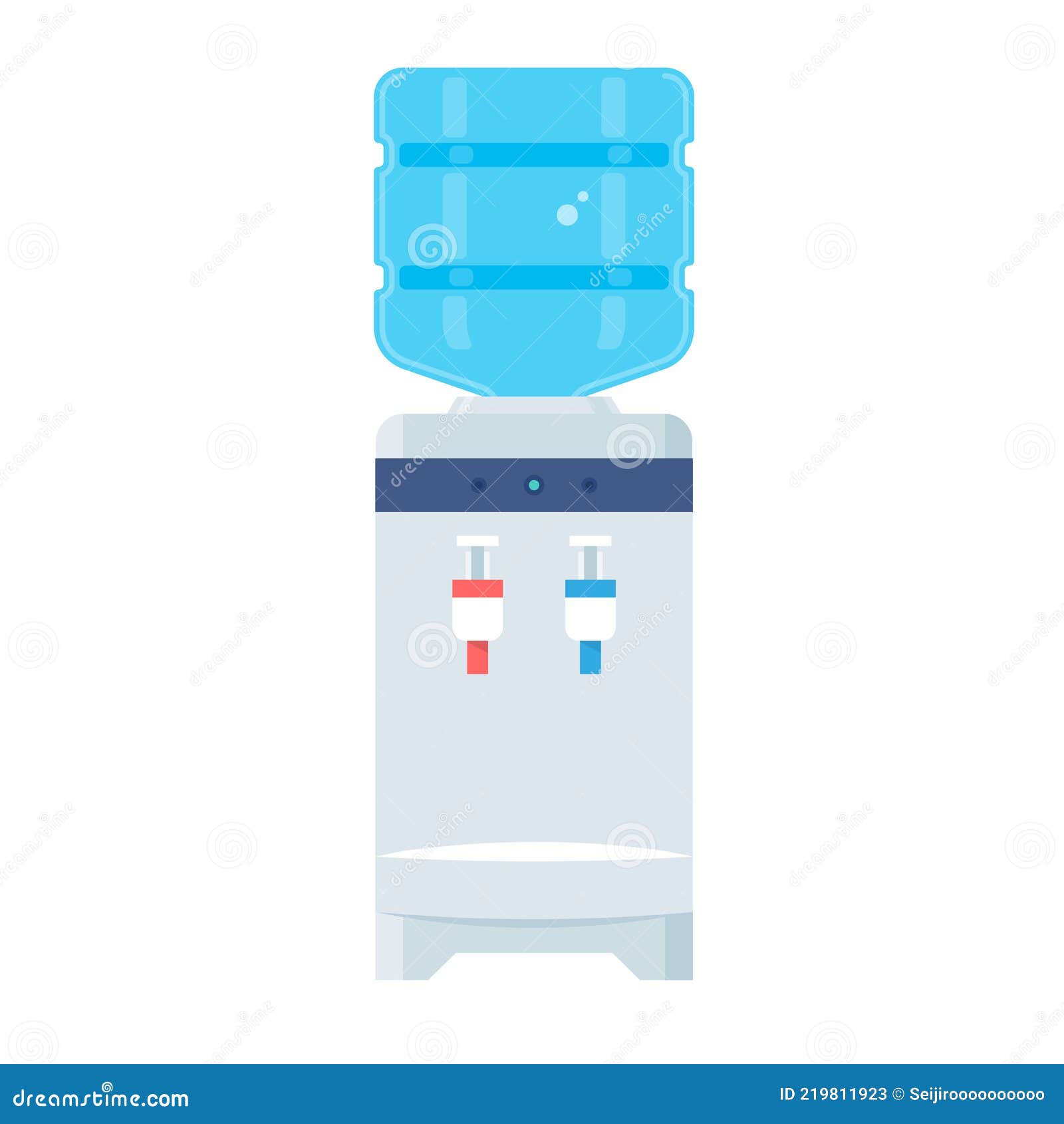 Water dispenser Desktop stock vector. Illustration of water - 219811923