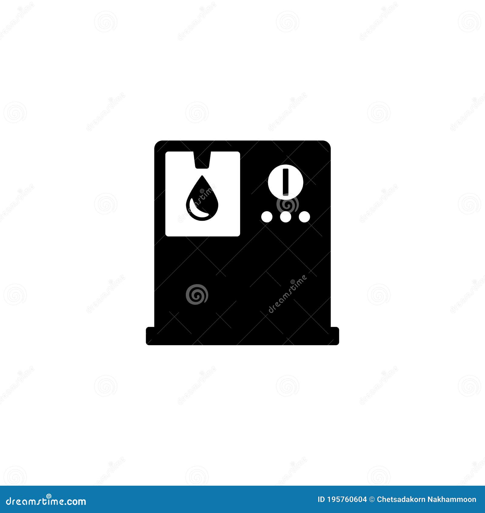 Water Dispenser Icon Vector Isolated on White Stock Vector ...