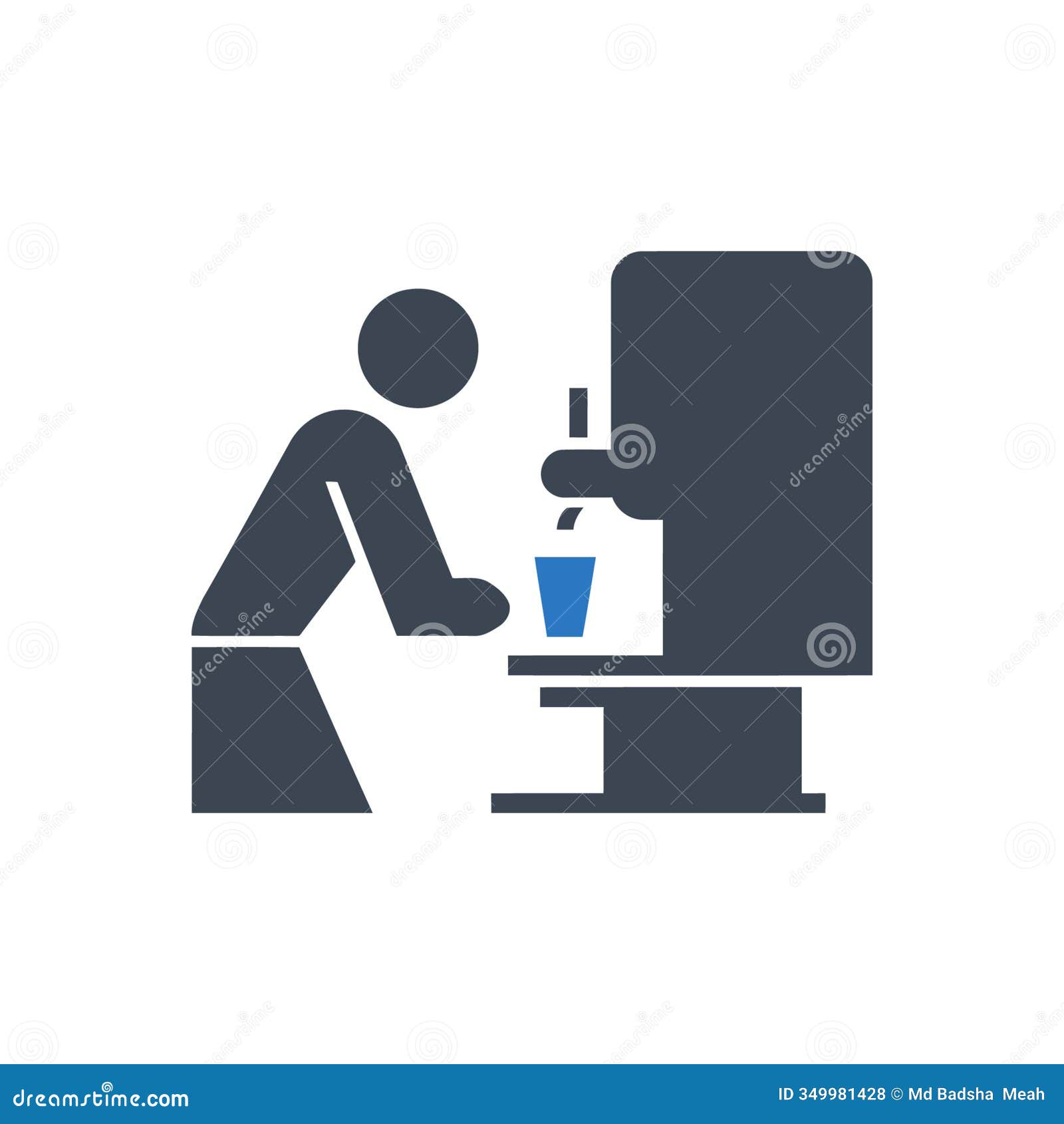 Water Dispenser Icon Vector Illustration | CartoonDealer.com #282884630