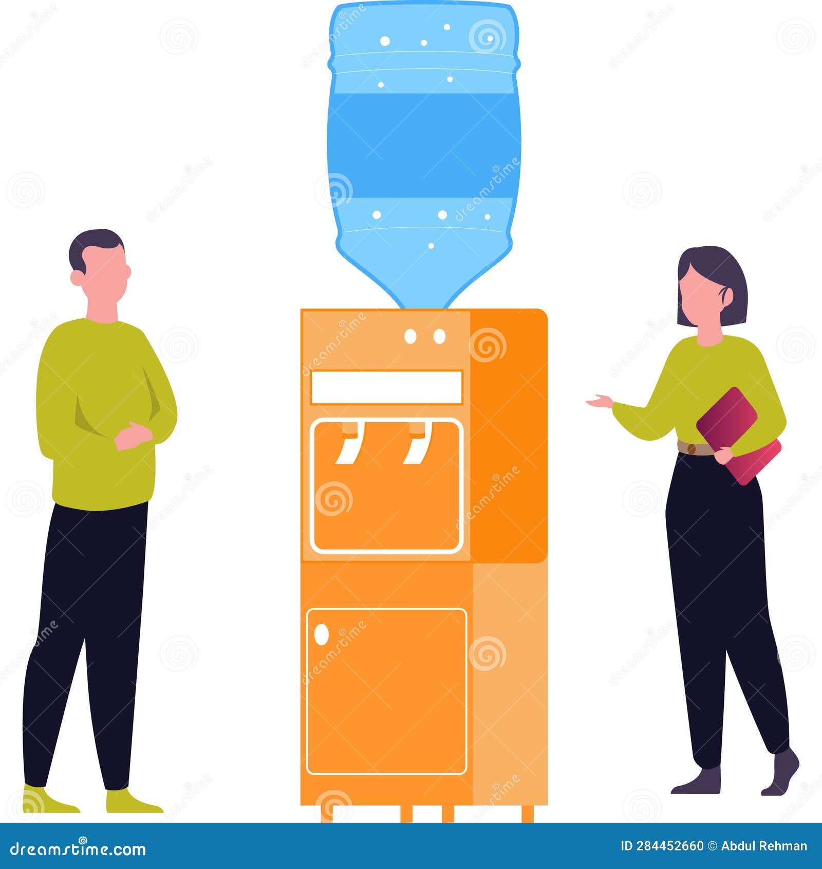 Water Dispenser Vector Illustration that Can Be Easily Modified or Edit ...