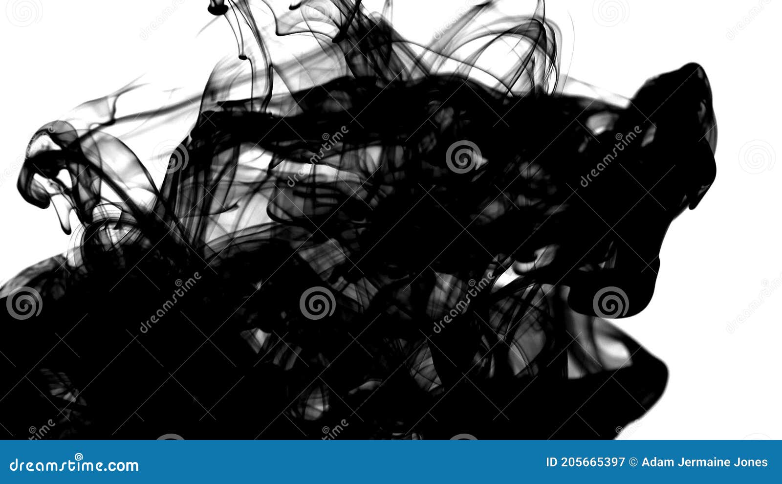 Ink in Water Effect Cretaed by Adding Ink into Water Stock Video ...