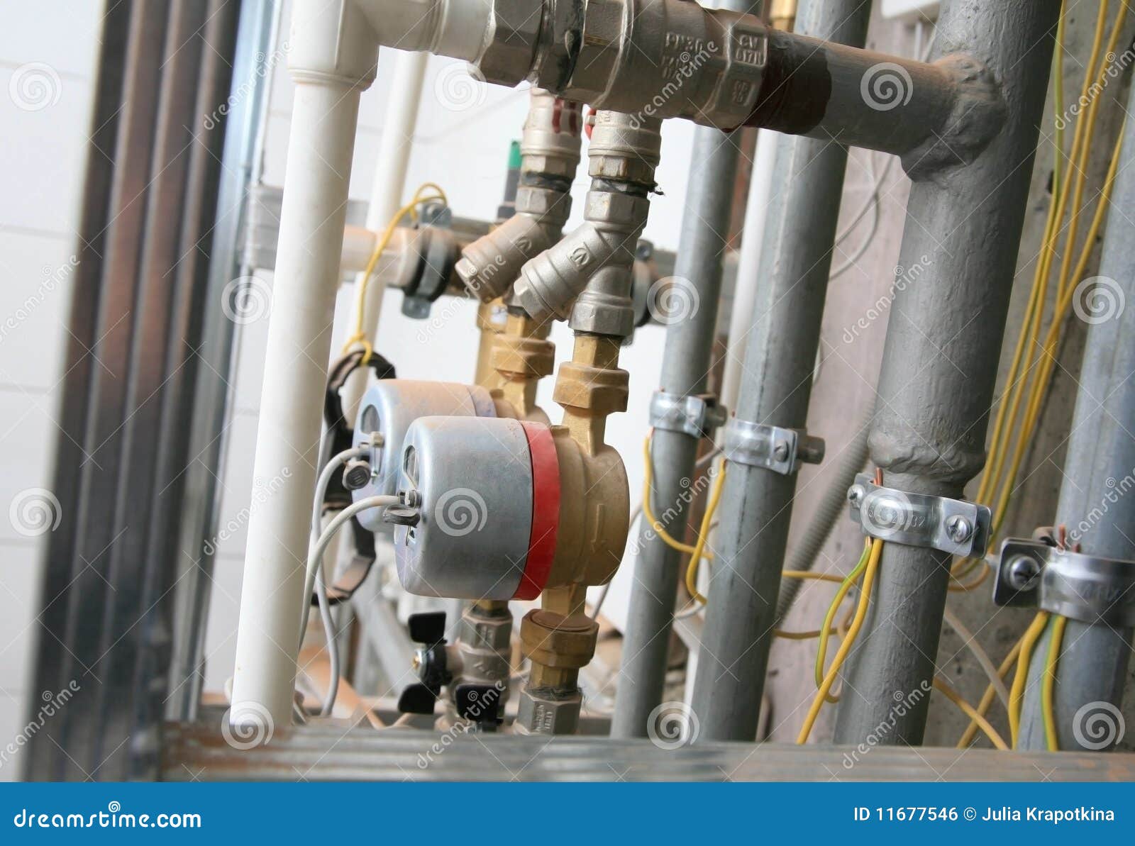 Water distribution system stock photo. Image of connection - 11677546