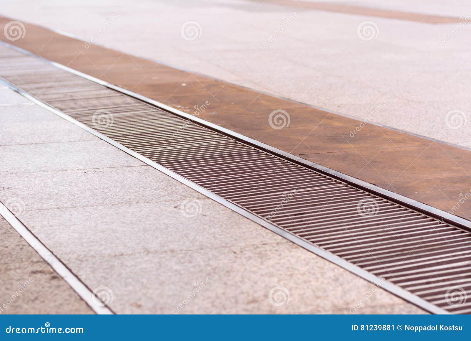 Water Drain or Ditch on Floor Stock Image - Image of flowing, flow ...