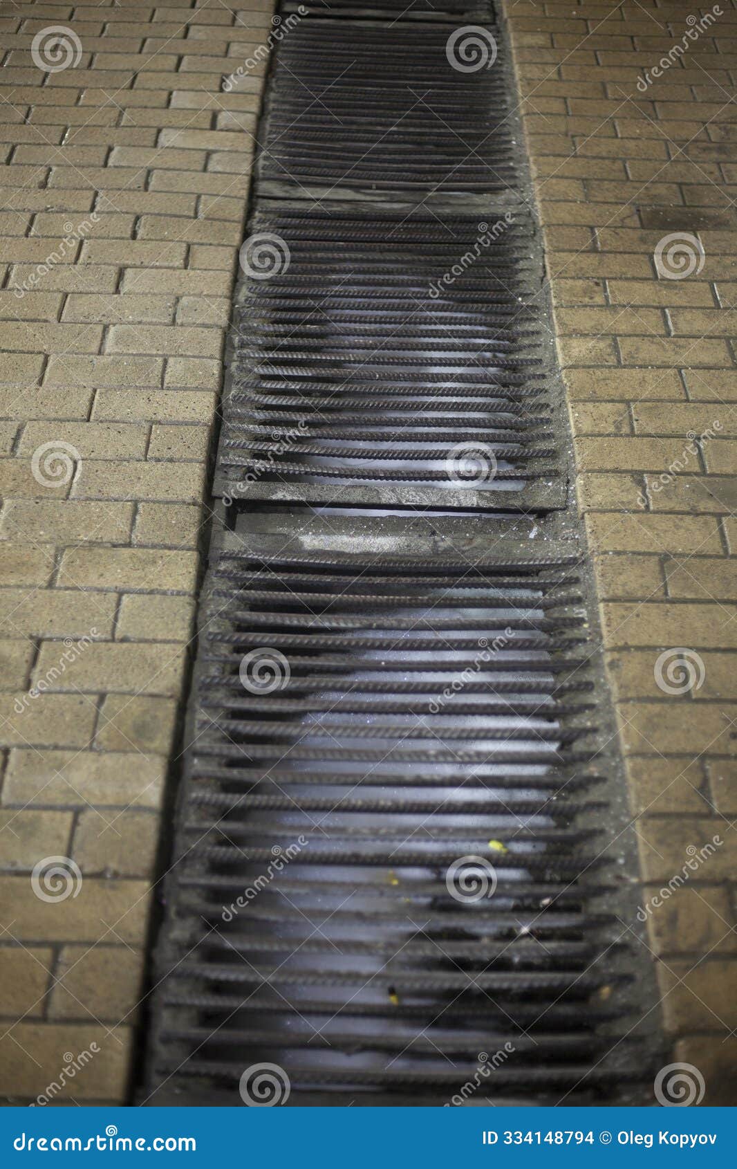 Water Drain. Water Grate on the Floor Stock Photo - Image of flooring ...