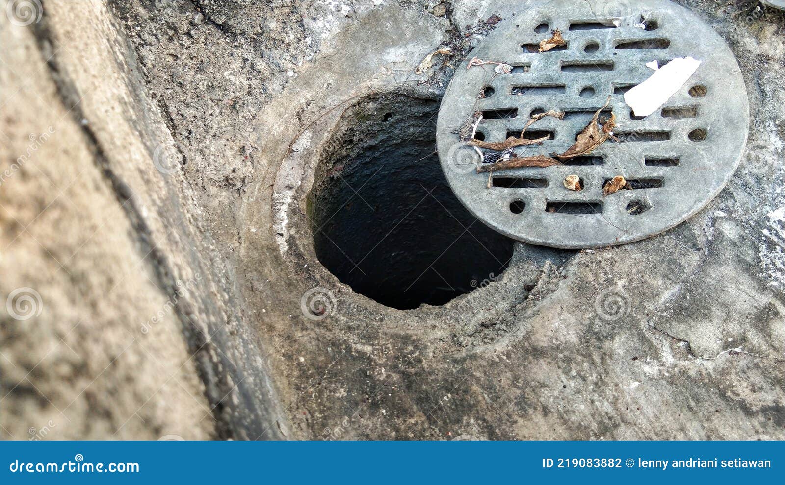 Water Drain Hole when the Lid is Open Stock Photo - Image of blue ...