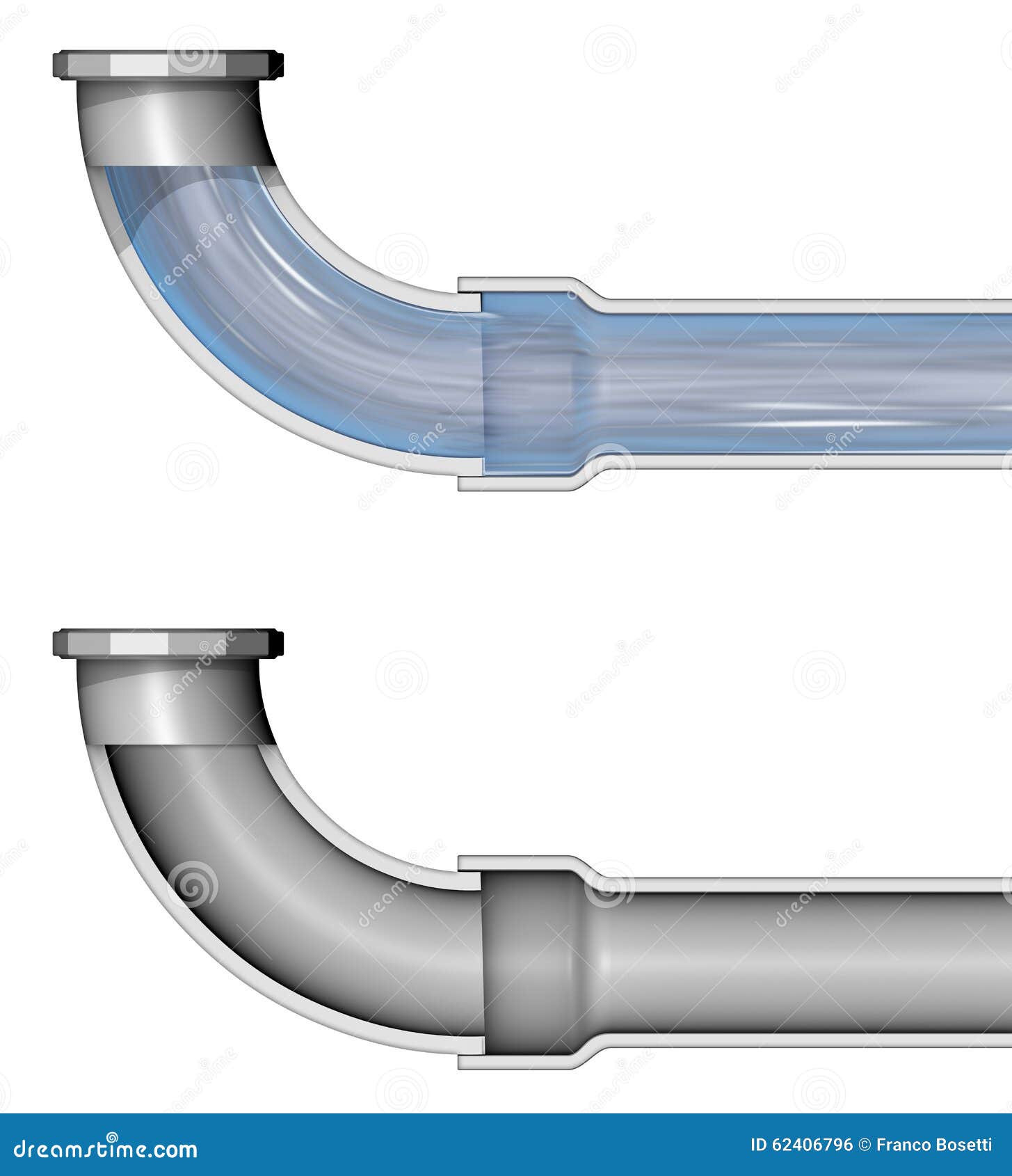 Water Drainage Pipe stock illustration. Illustration of plastic - 62406796