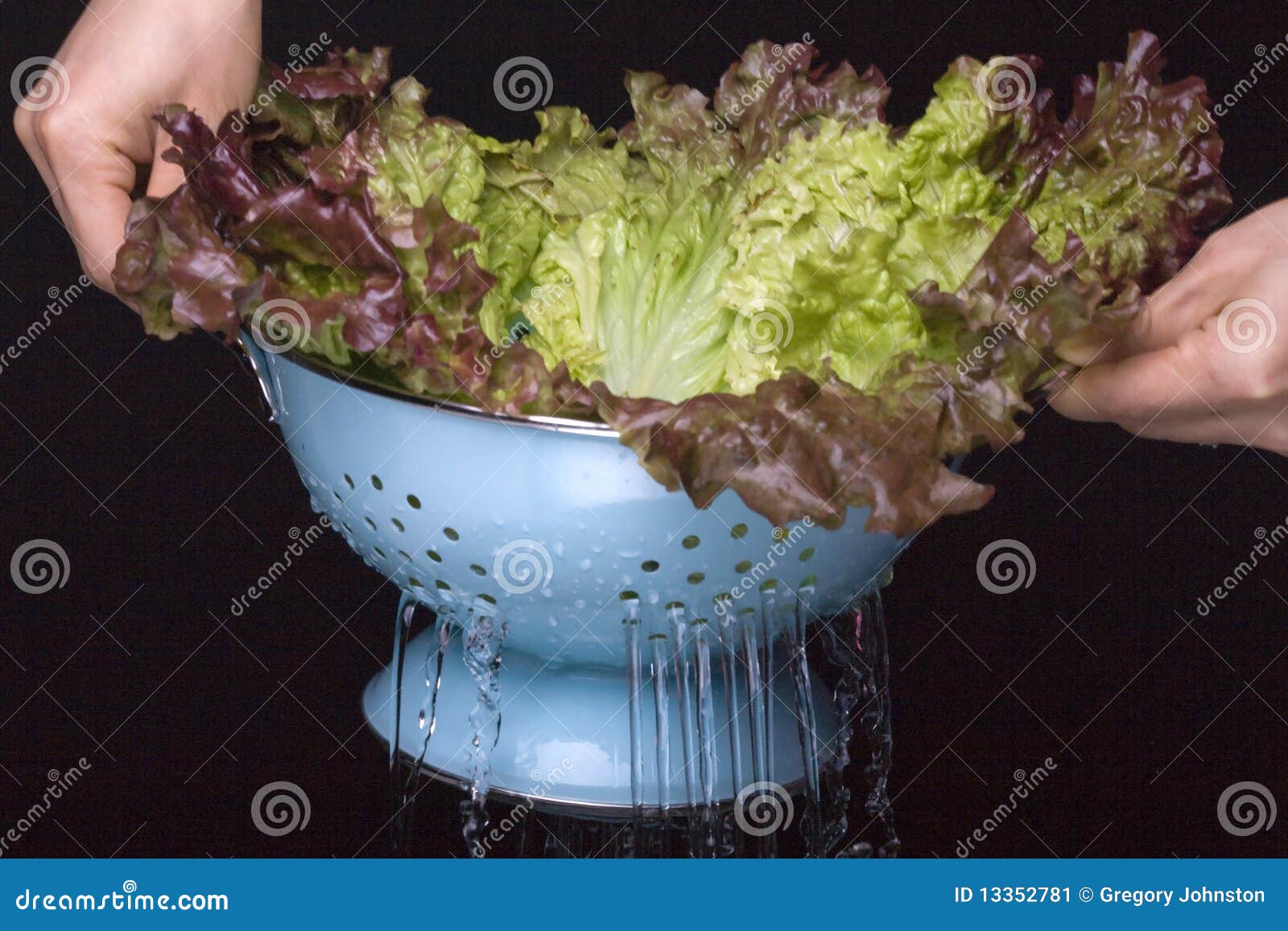 Water Drains from a Colander. Stock Image - Image of lift, ingredient ...