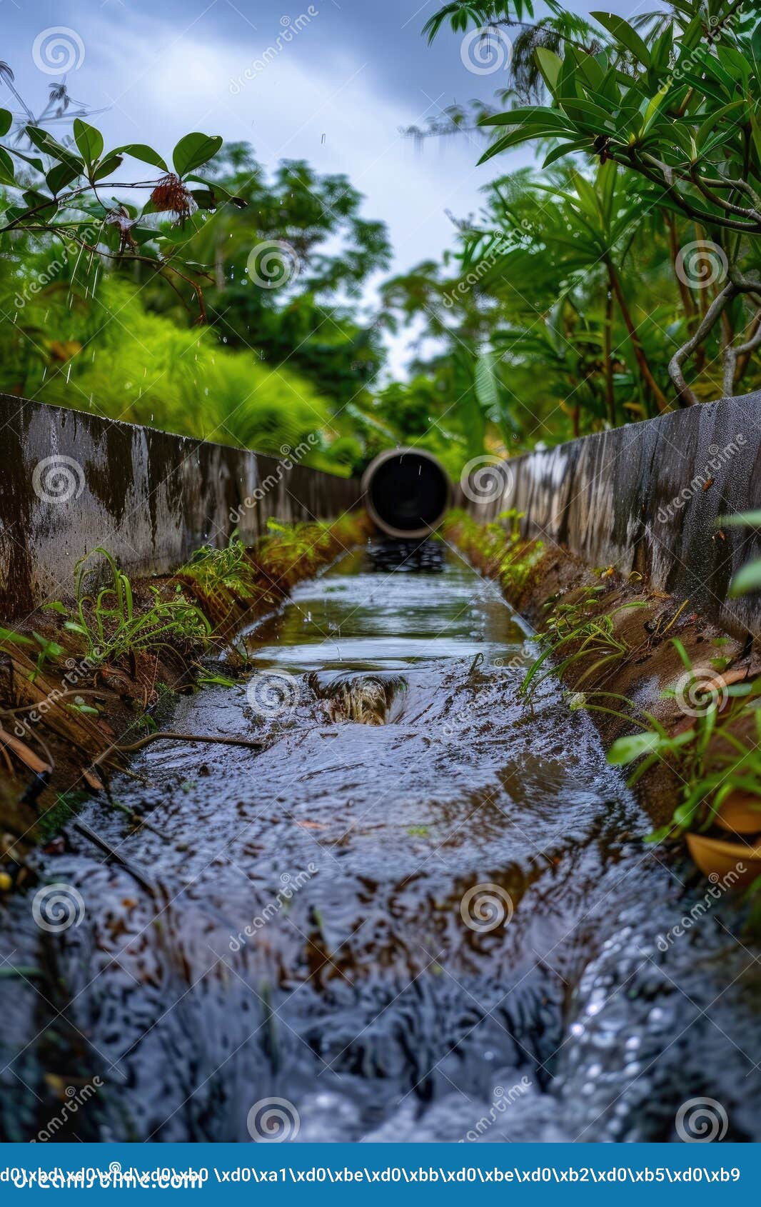 Water Drains Drainage. Selective Focus Stock Illustration ...