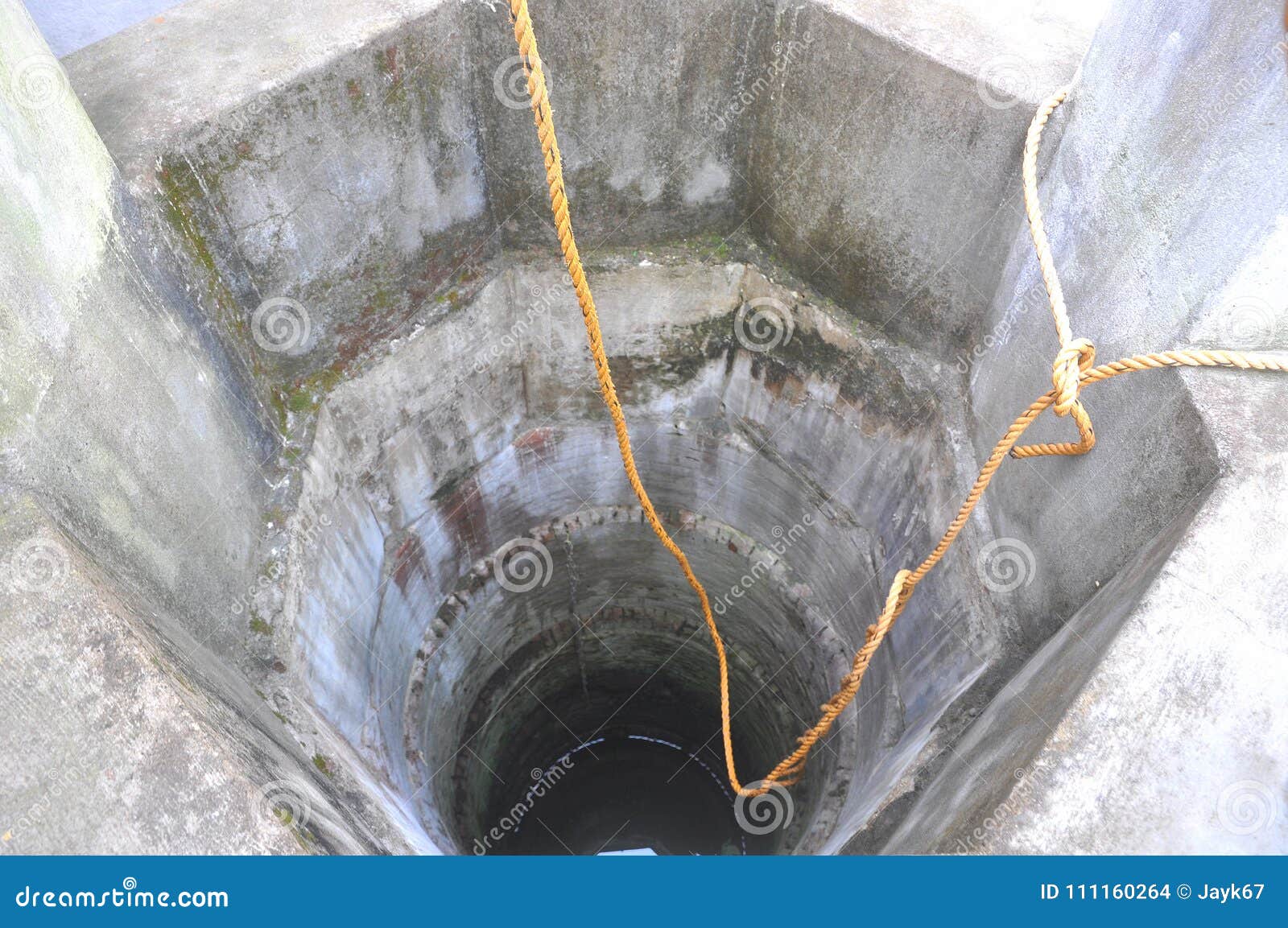 Water Drinking Well stock photo. Image of rope, drilled - 111160264