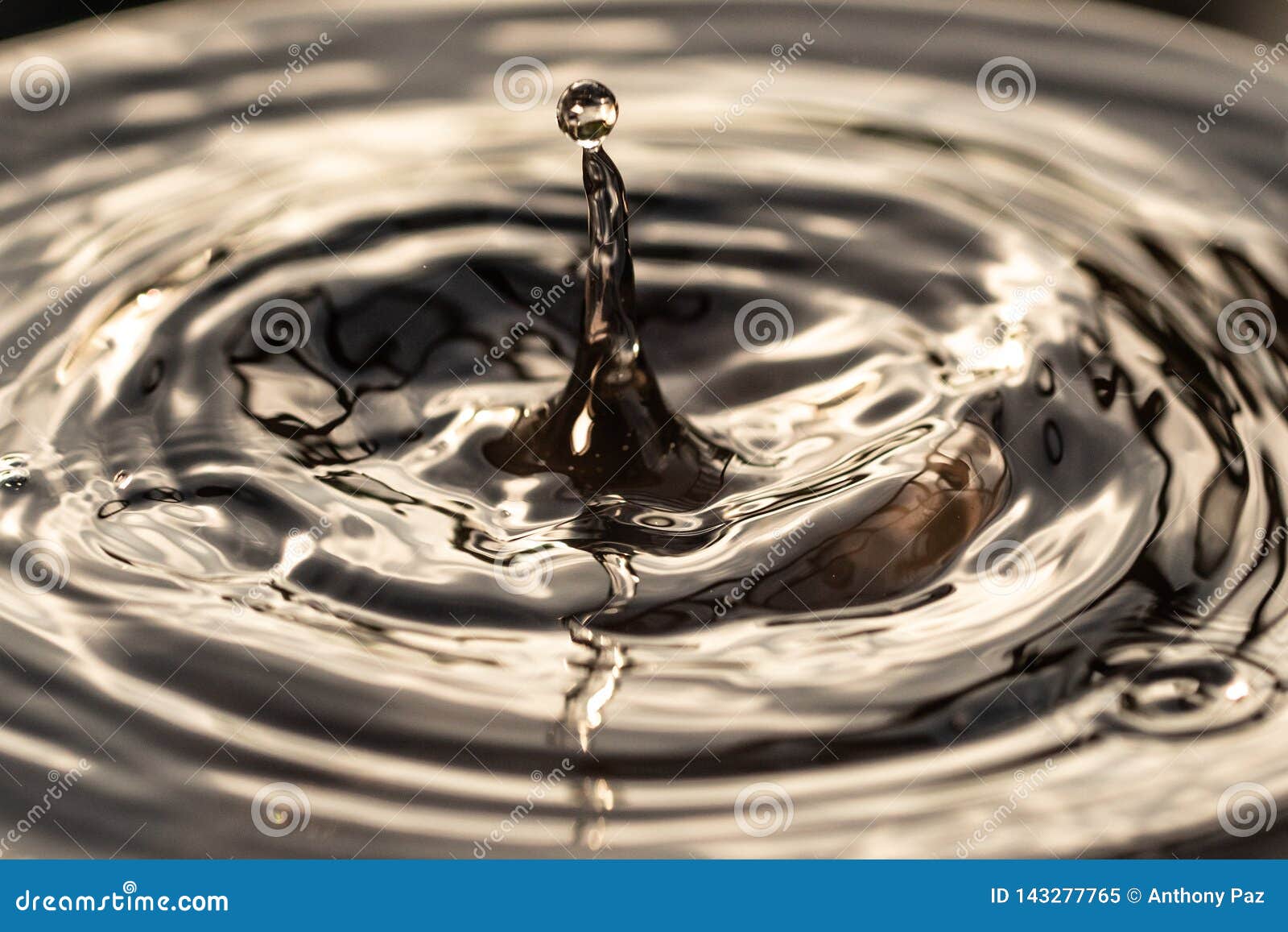 Water drip close macro stock image. Image of impact - 143277765