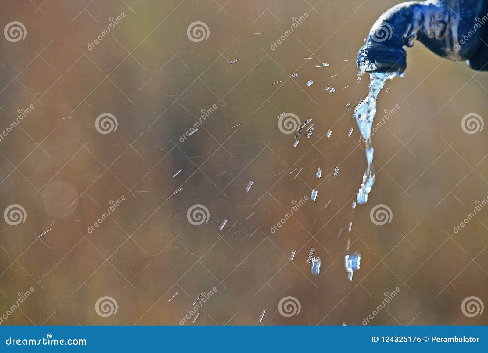 WATER DRIP and SPATTER from LEAKING TAP Stock Photo - Image of colours ...