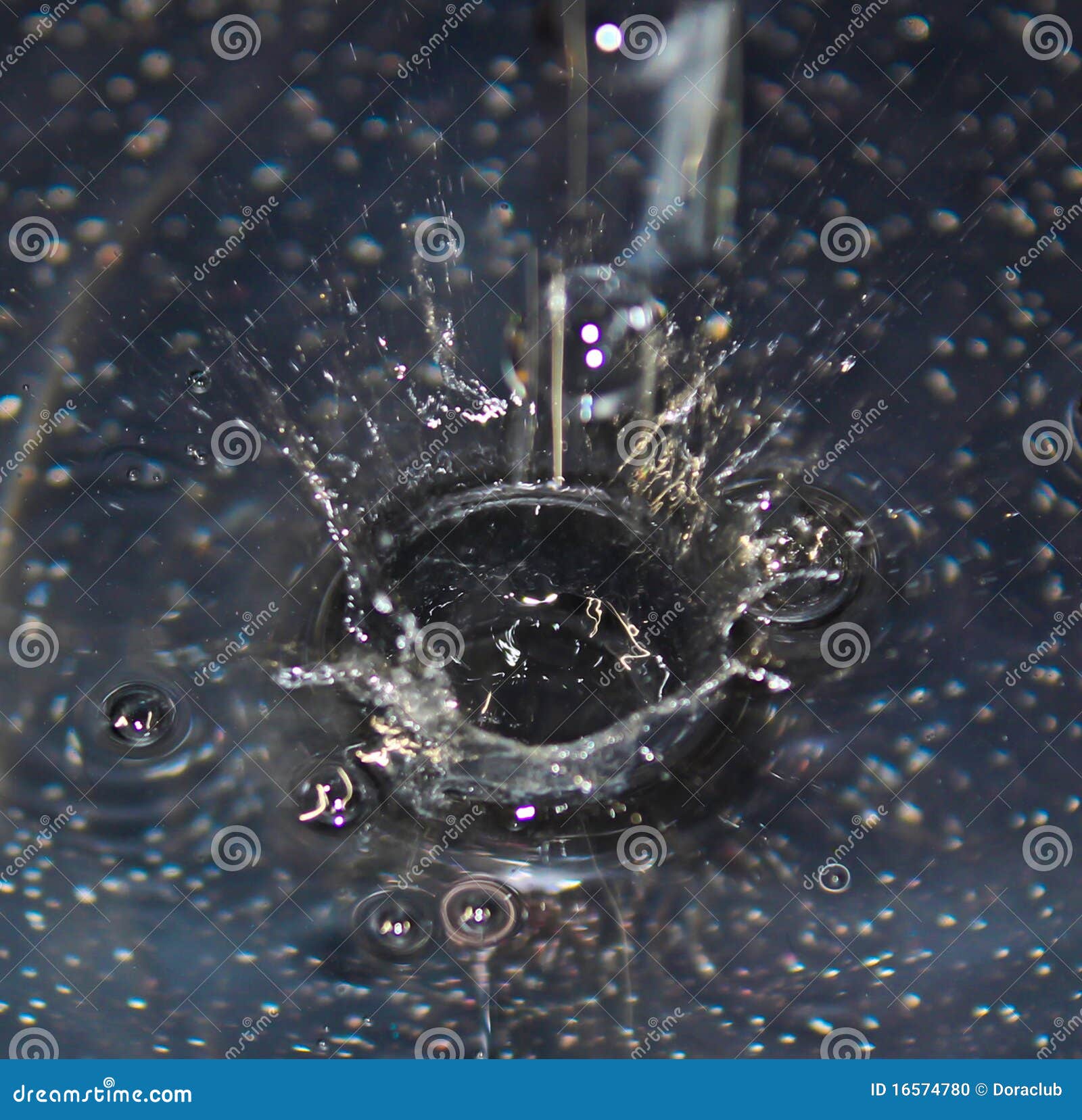 Water Drip Splash on Water. Stock Photo - Image of clean, purity: 16574780