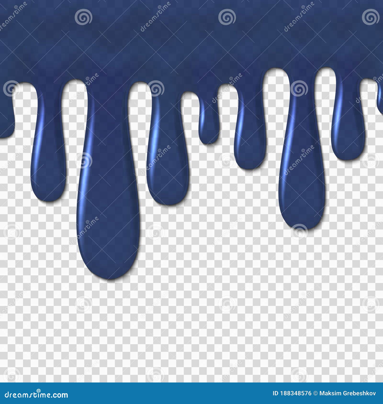 Water Dripping, Blue Color Dropping Stock Illustration - Illustration ...