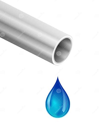 Water dripping from pipe stock illustration. Illustration of nature ...