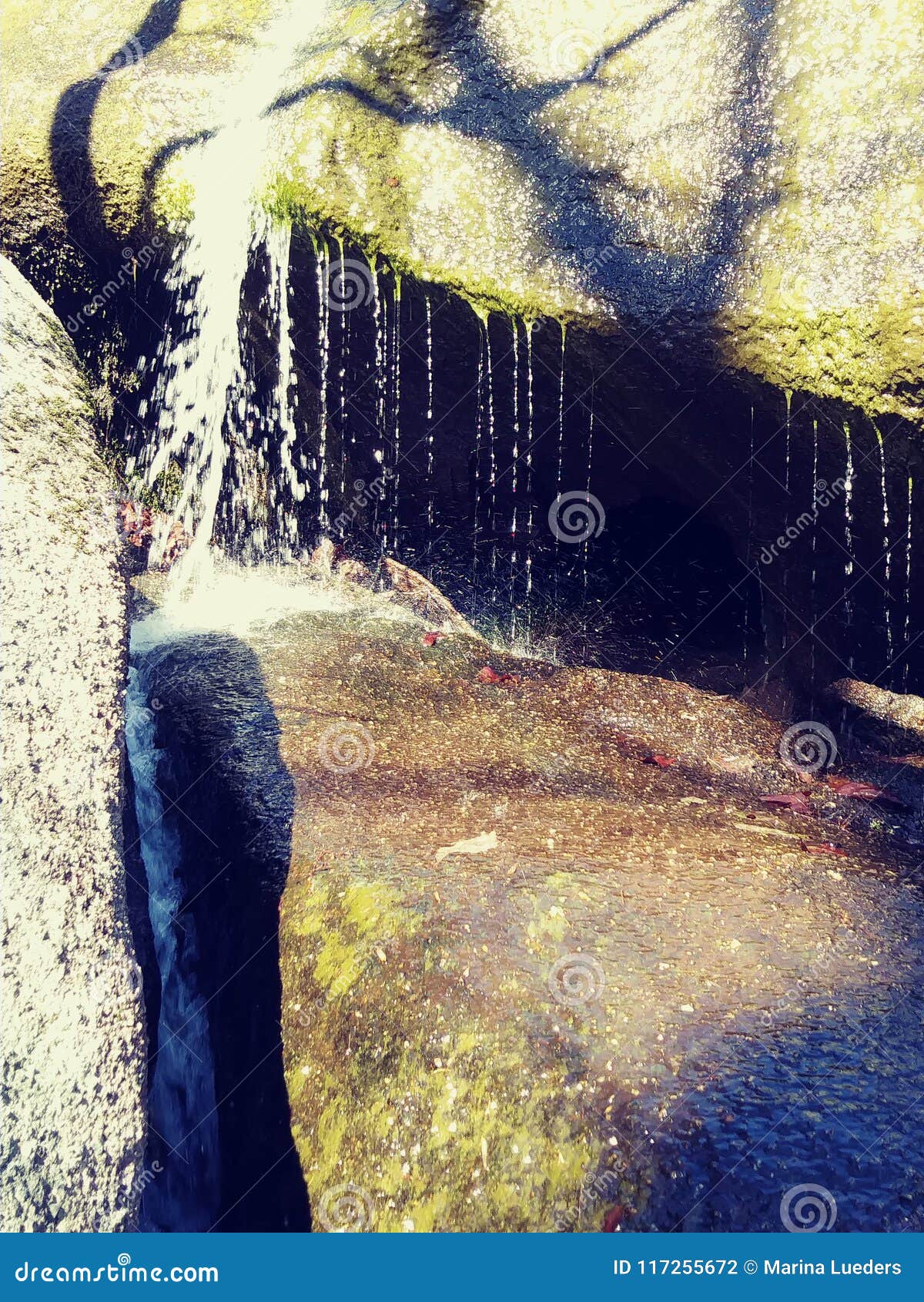 Water Dripping Rock Waterfall Wet Stock Photo - Image of waterfall ...