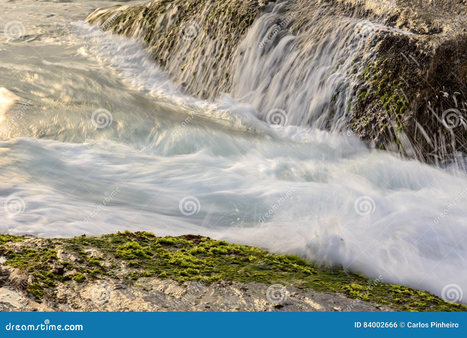 Water Dripping between Rocks Stock Photo - Image of coastline, foam ...