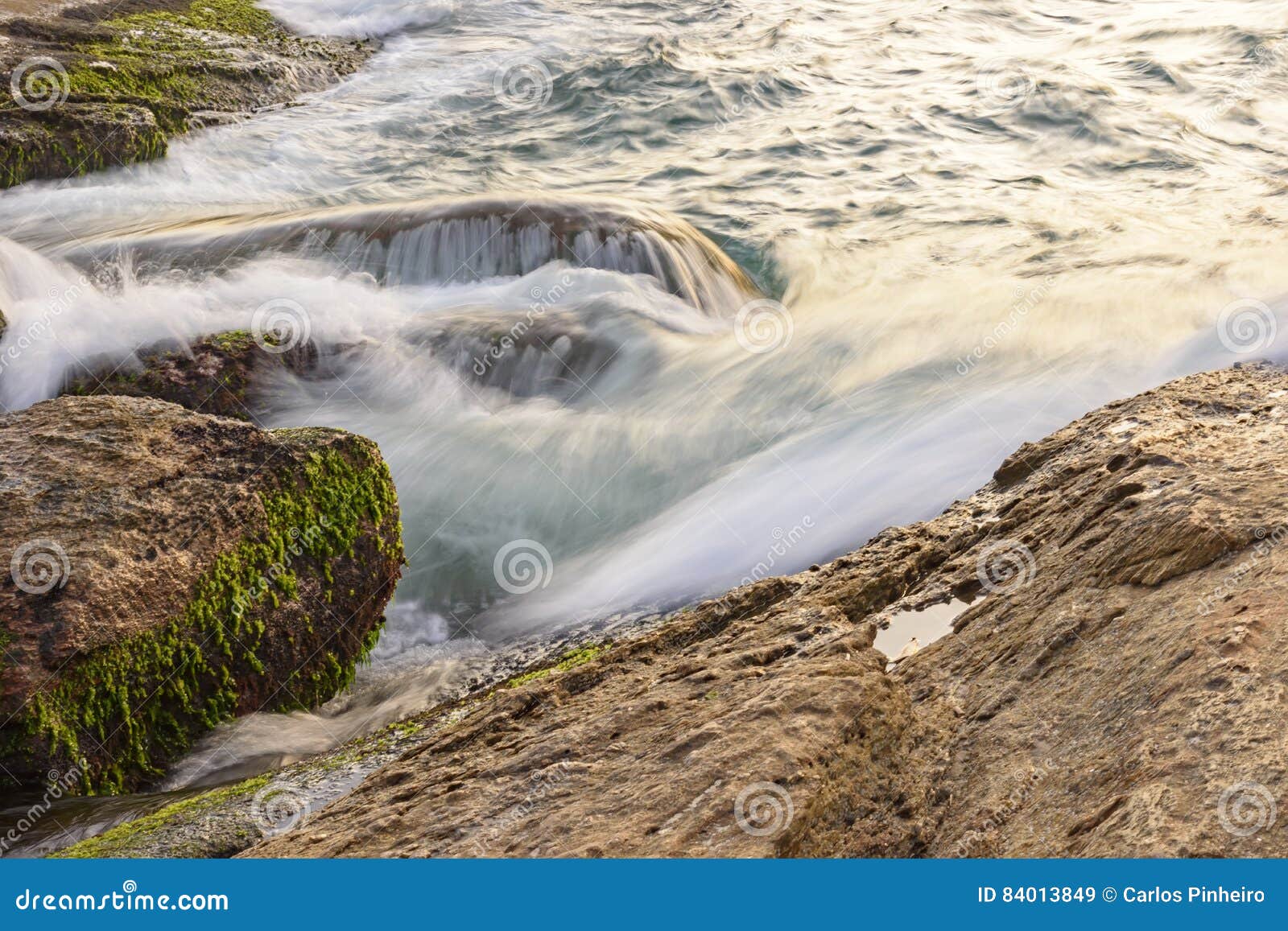 Water Dripping between Rocks Stock Image - Image of natural, summer ...