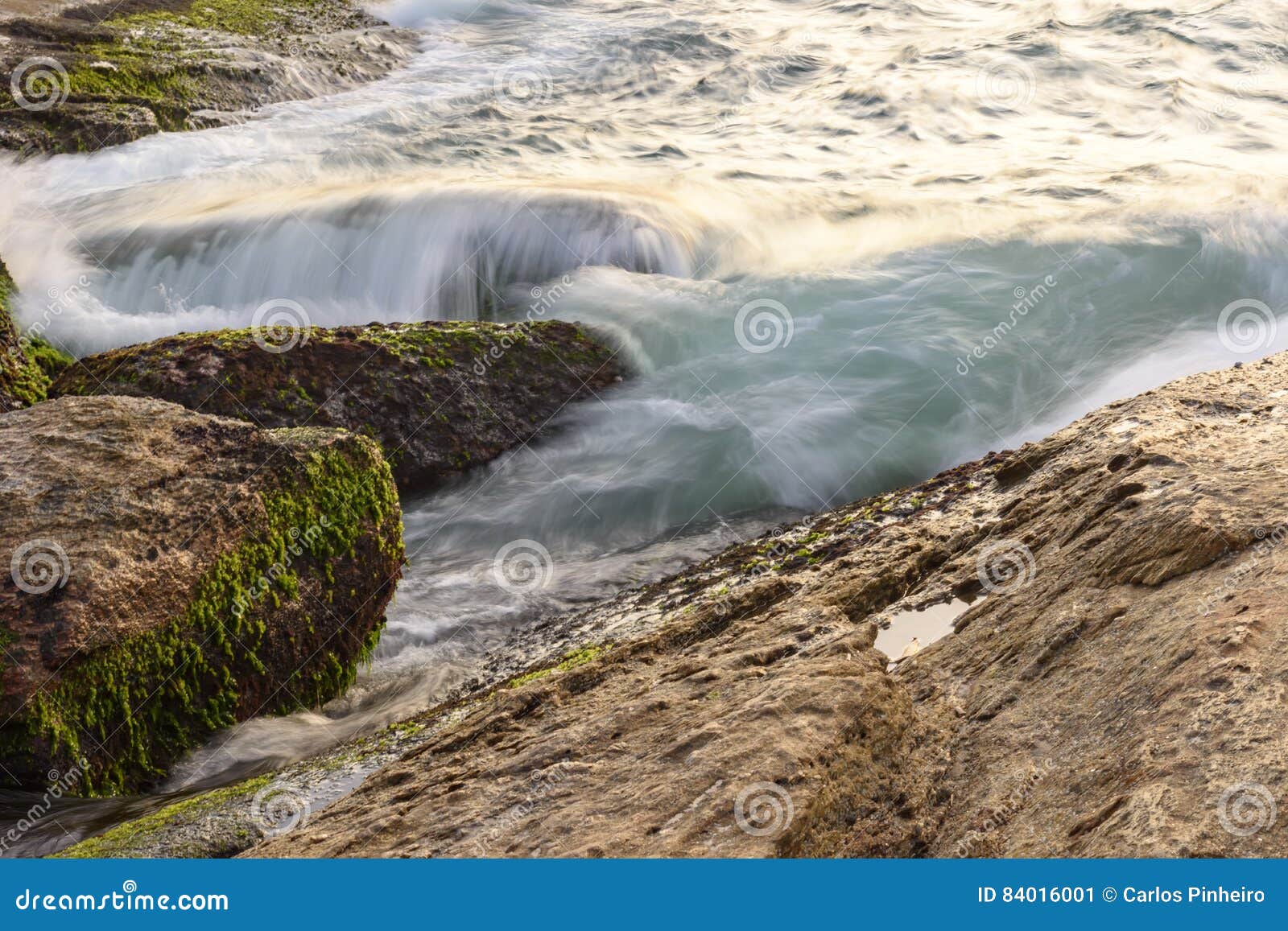 Water Dripping between Rocks Stock Image - Image of coastal, water ...