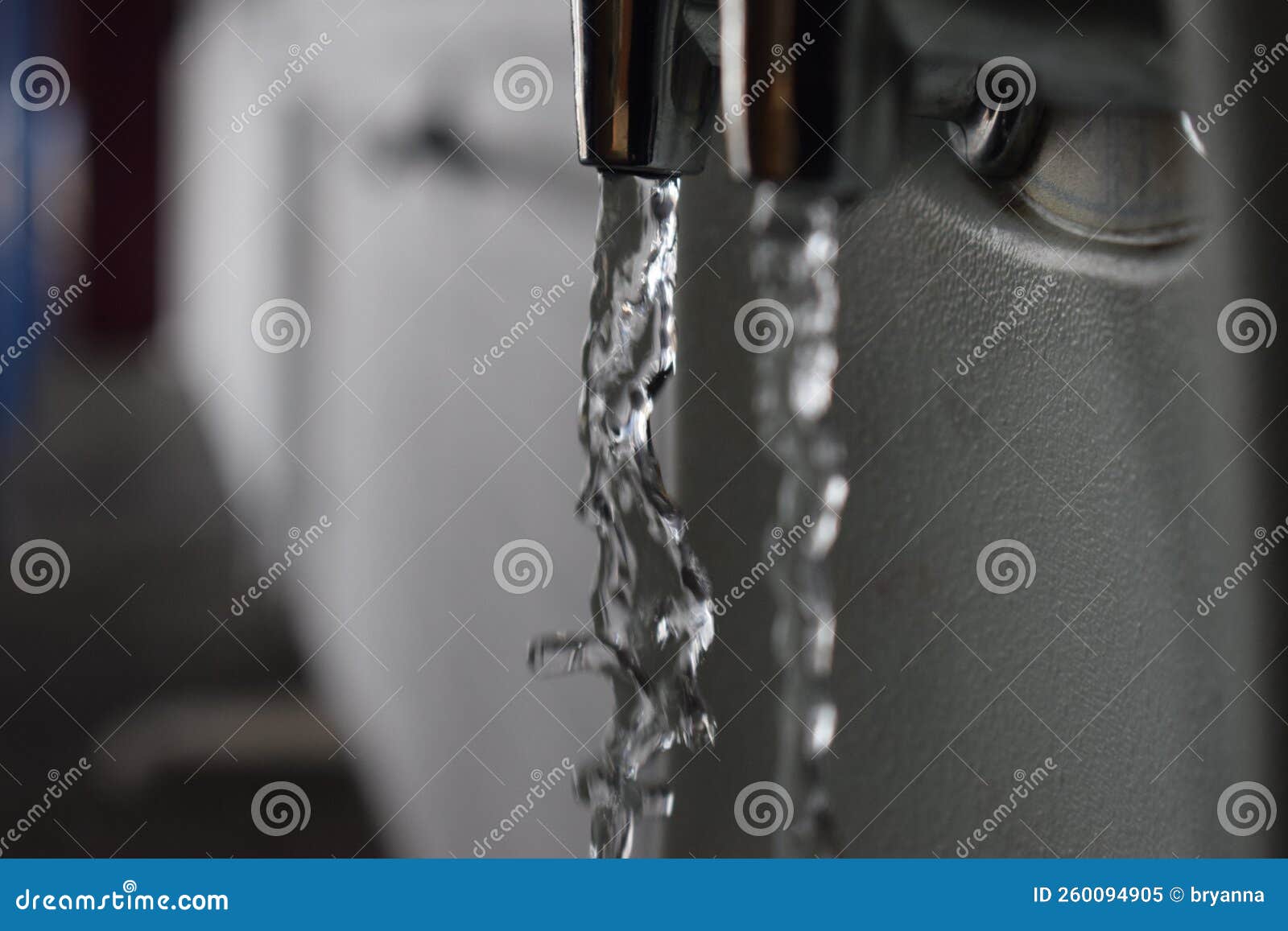Water Dripping in a School Yard Stock Image - Image of monochrome ...