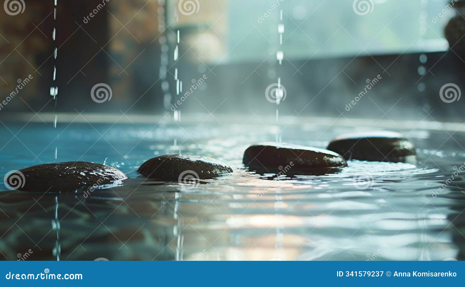 Water Dripping on the Stone Relax Stock Image - Image of nature ...