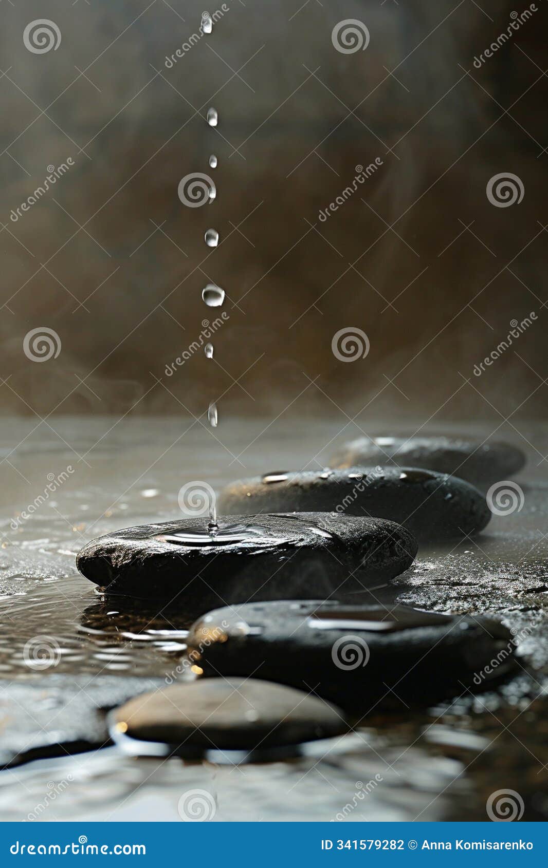 Water Dripping on the Stone Relax Stock Photo - Image of drop, nature ...
