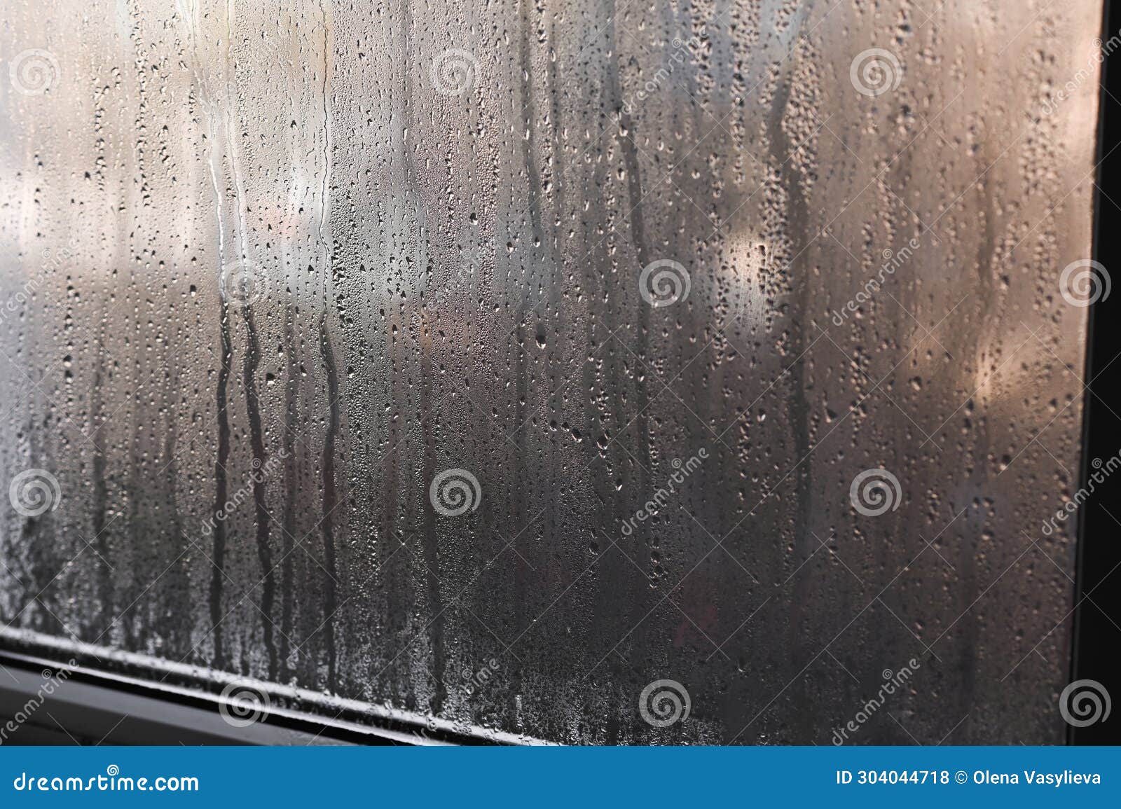 Water is Dripping from the Window. Close-up Stock Photo - Image of ...
