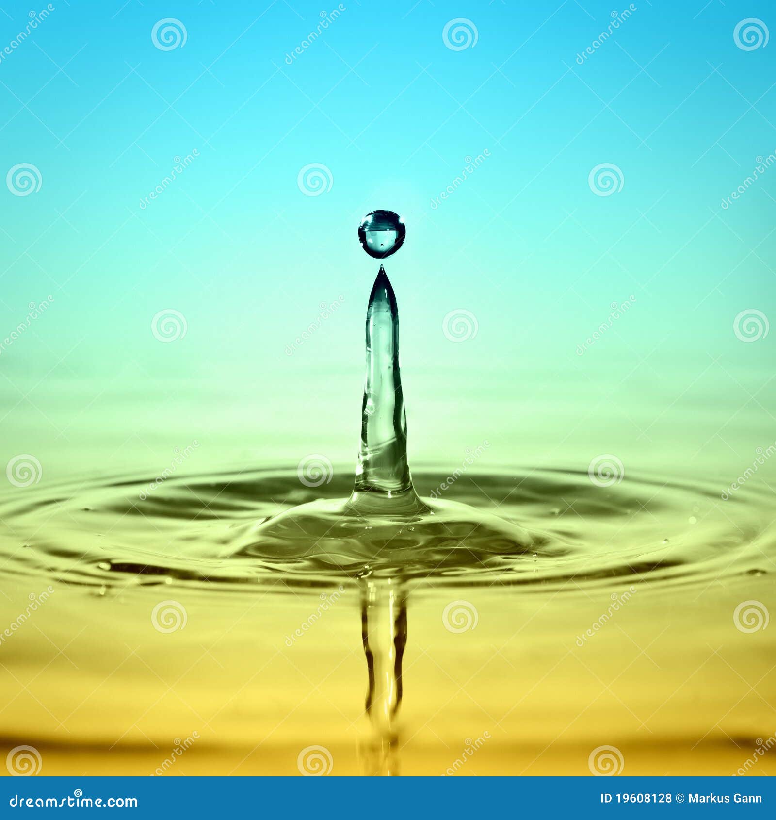 Water drop stock photo. Image of impact, motion, close - 19608128